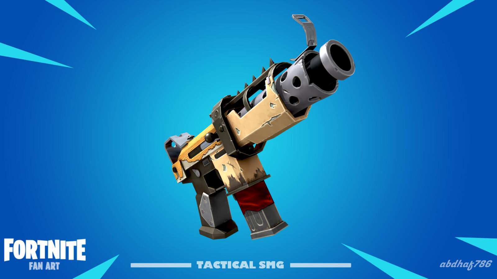 Abdul Hafiz - Fortnite Tactical SMG (Fan Art)