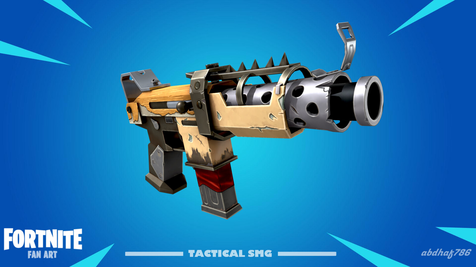 Abdul Hafiz - Fortnite Tactical SMG (Fan Art)
