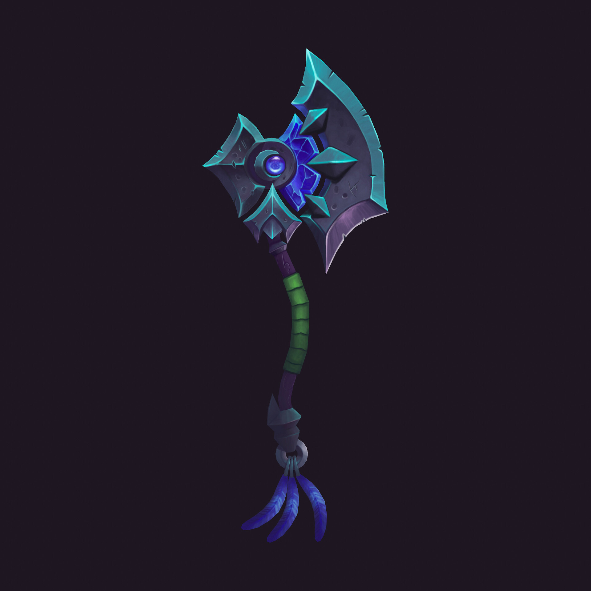 ArtStation - Stylized Hand Painted Weapon