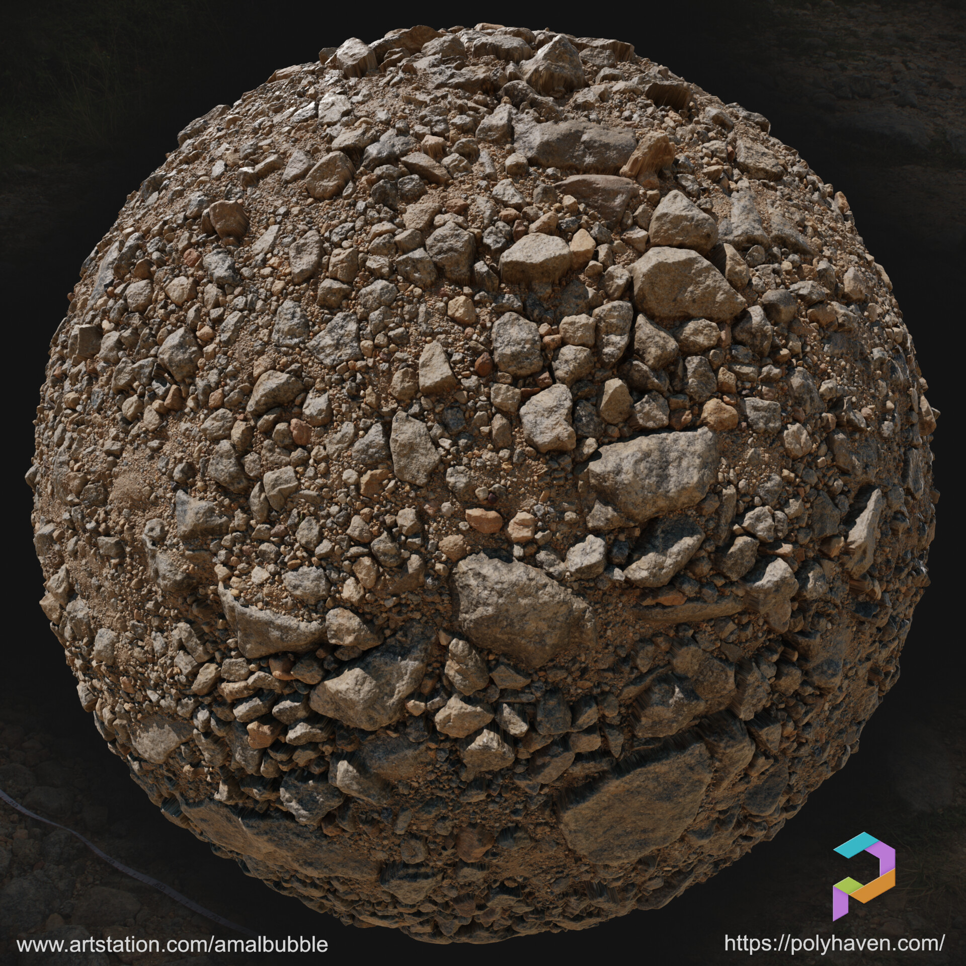 Amal Kumar - Rocky Trail - Free Photoscanned Material