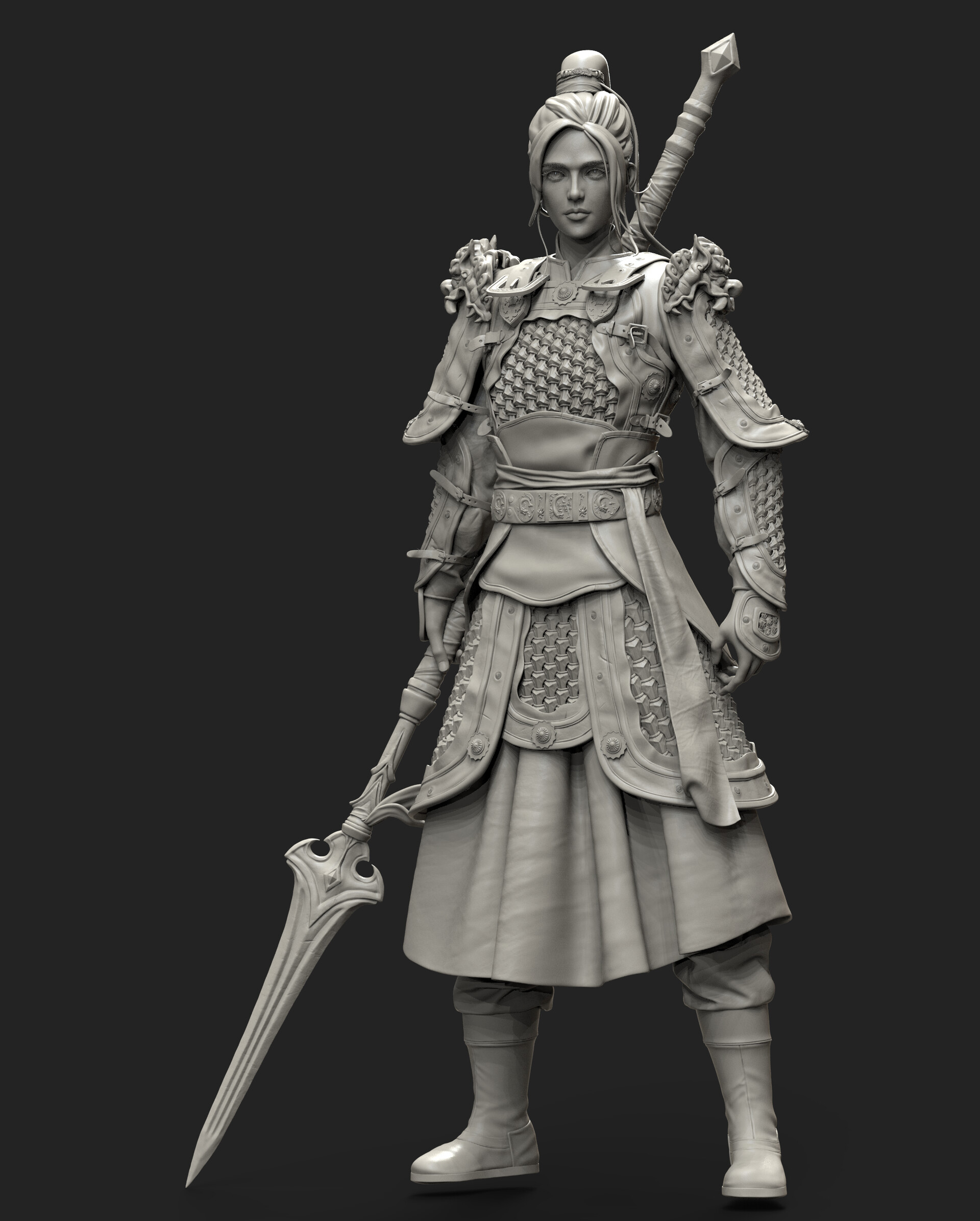 ArtStation - Femalegeneral_high poly model version