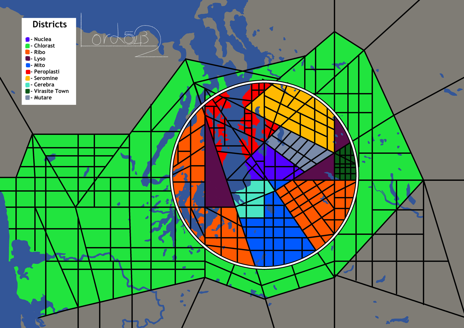 ArtStation - Biopunk City Map (may or may not be final)