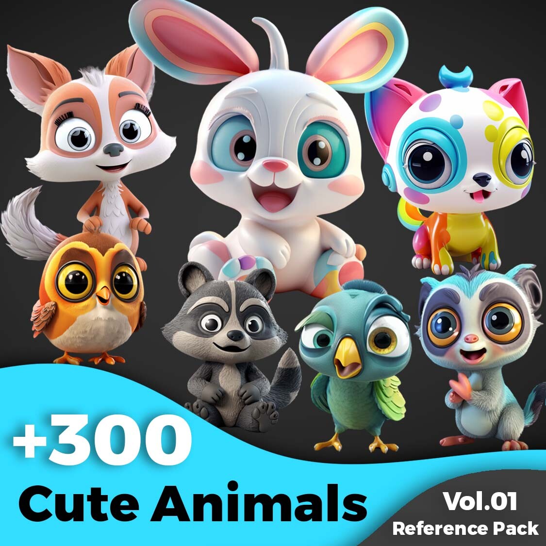 Concept Art - +300 Cute Animals