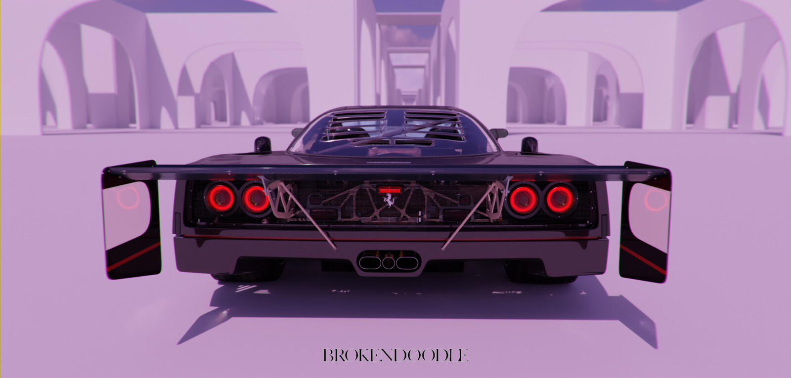 Broken Doodle - Ferrari F40 LMO