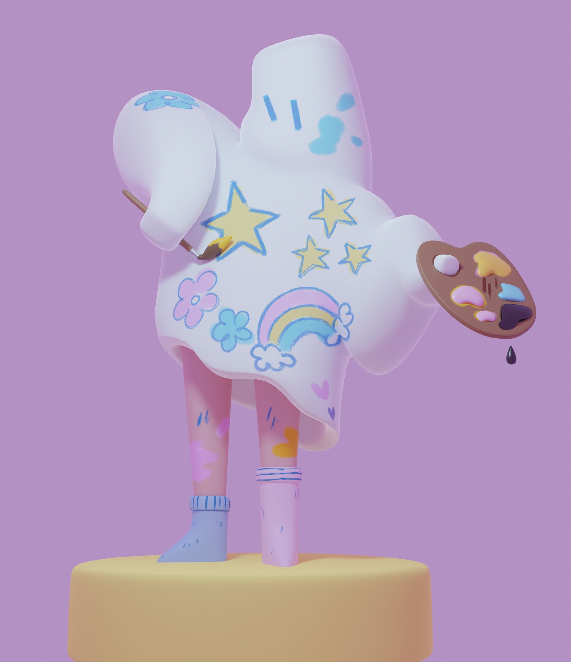 ArtStation - Painted Ghost Fan art