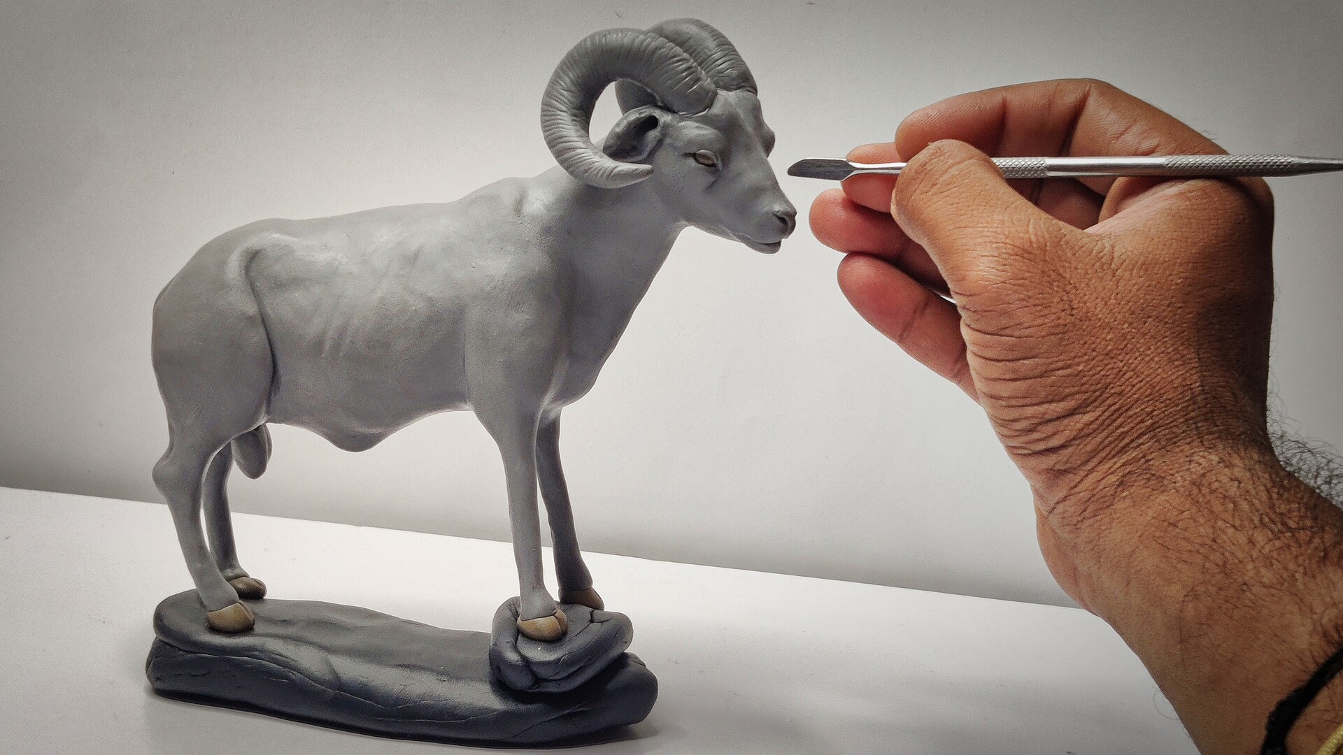ArtStation - mountain goat Sculpture