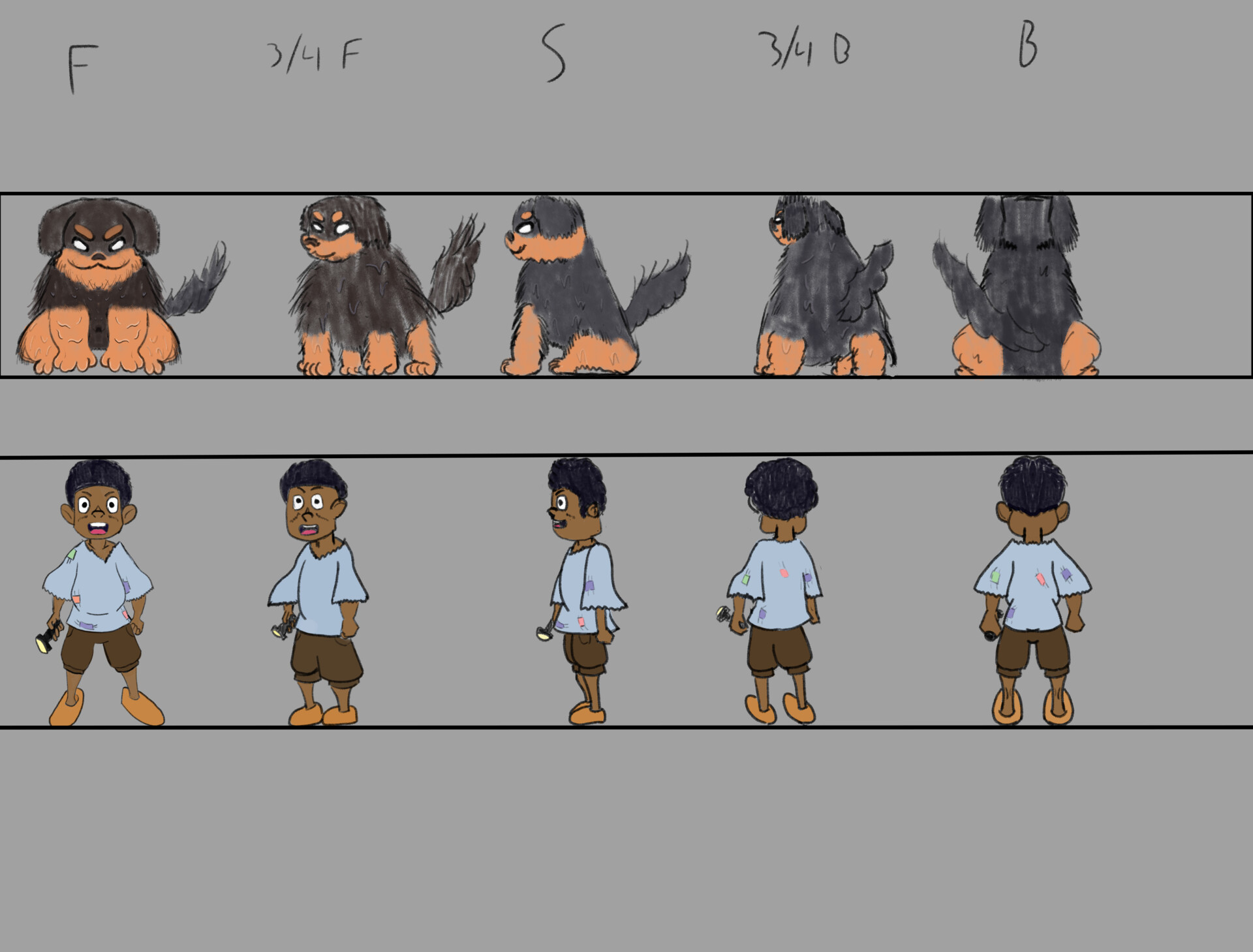 ArtStation - Protagonist Model Sheets Priest animation