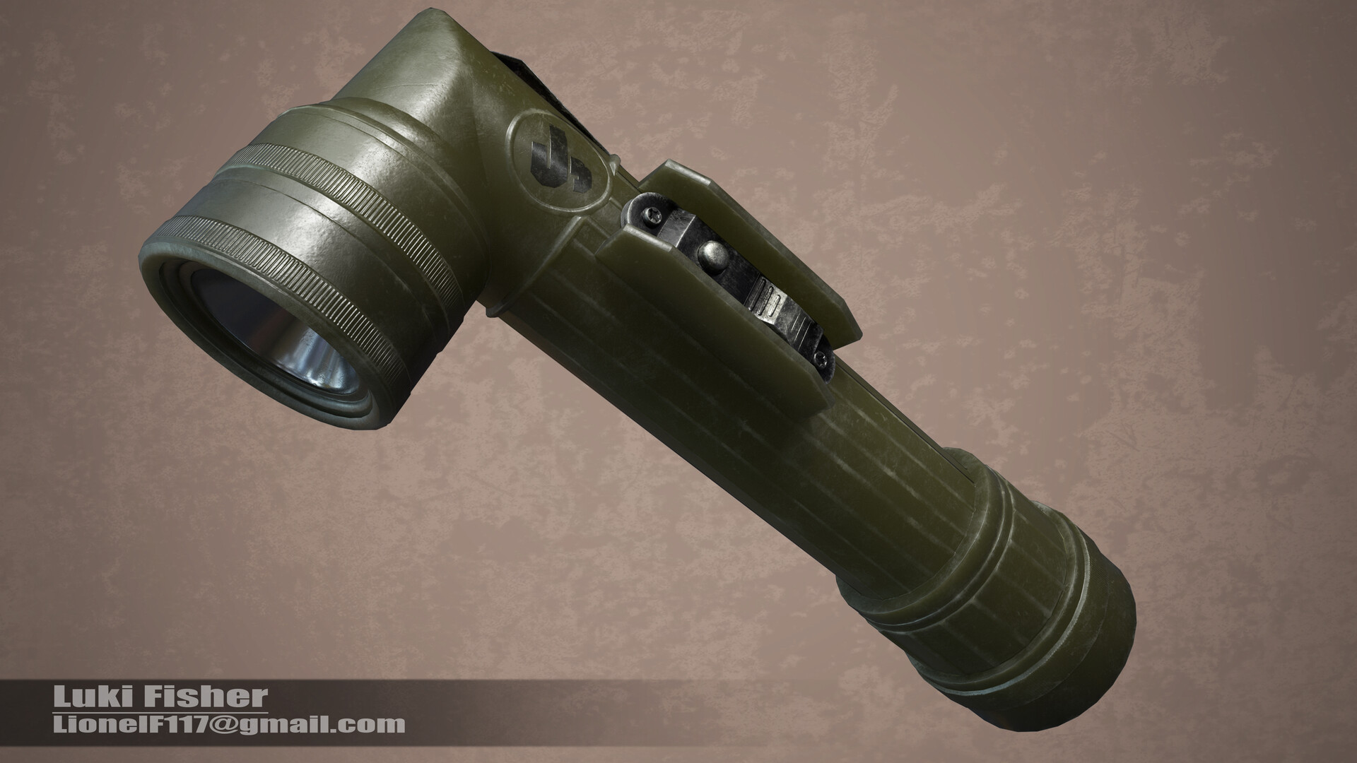 ArtStation - Angled Military Flashlight Hero Prop