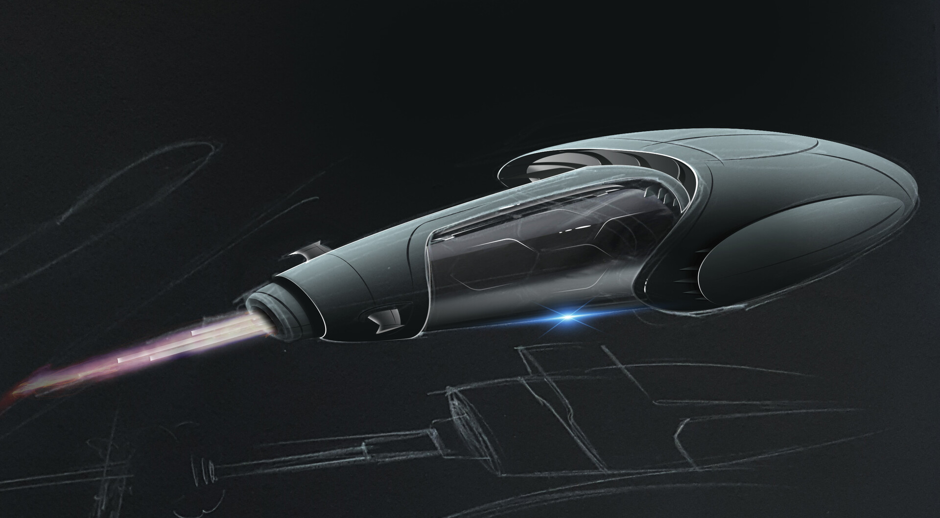 ArtStation - Sci-fi spaceship concept art