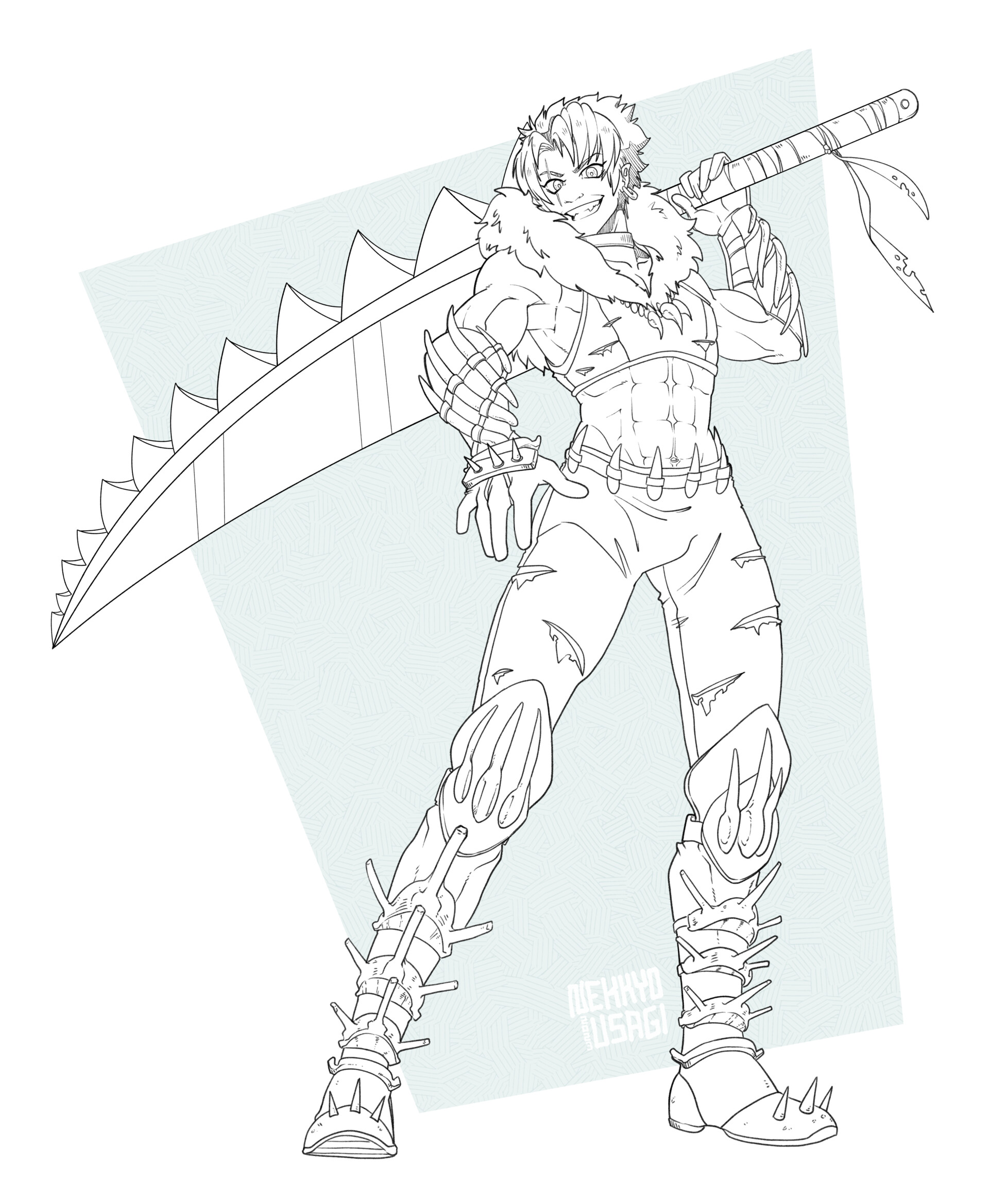 ArtStation - Commission - OC Saijin Hunter