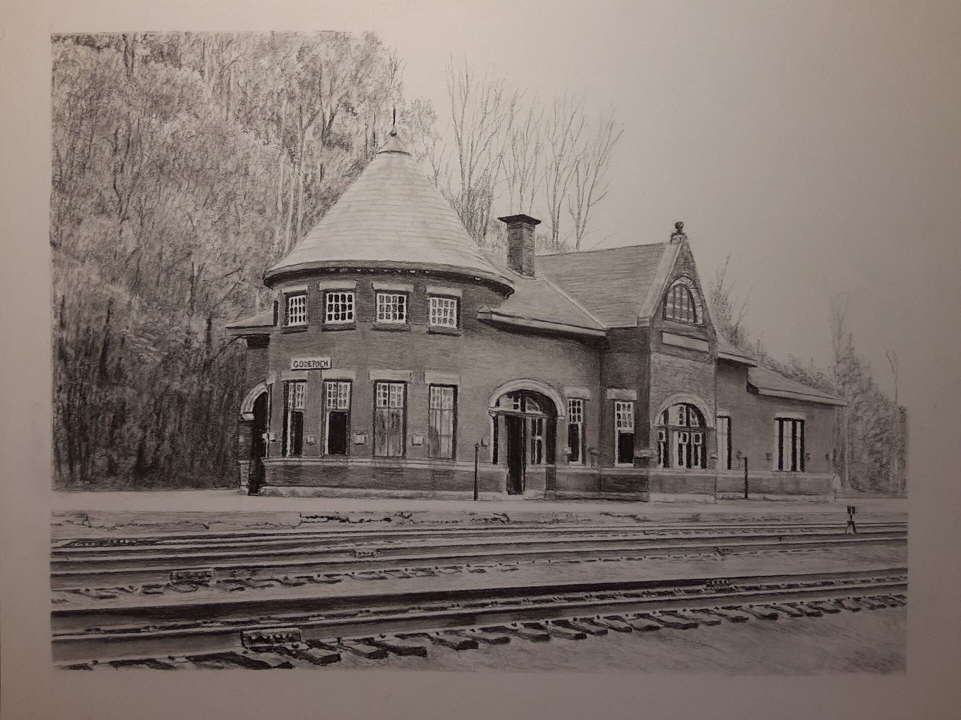 ArtStation - Charcoal of Goderich station