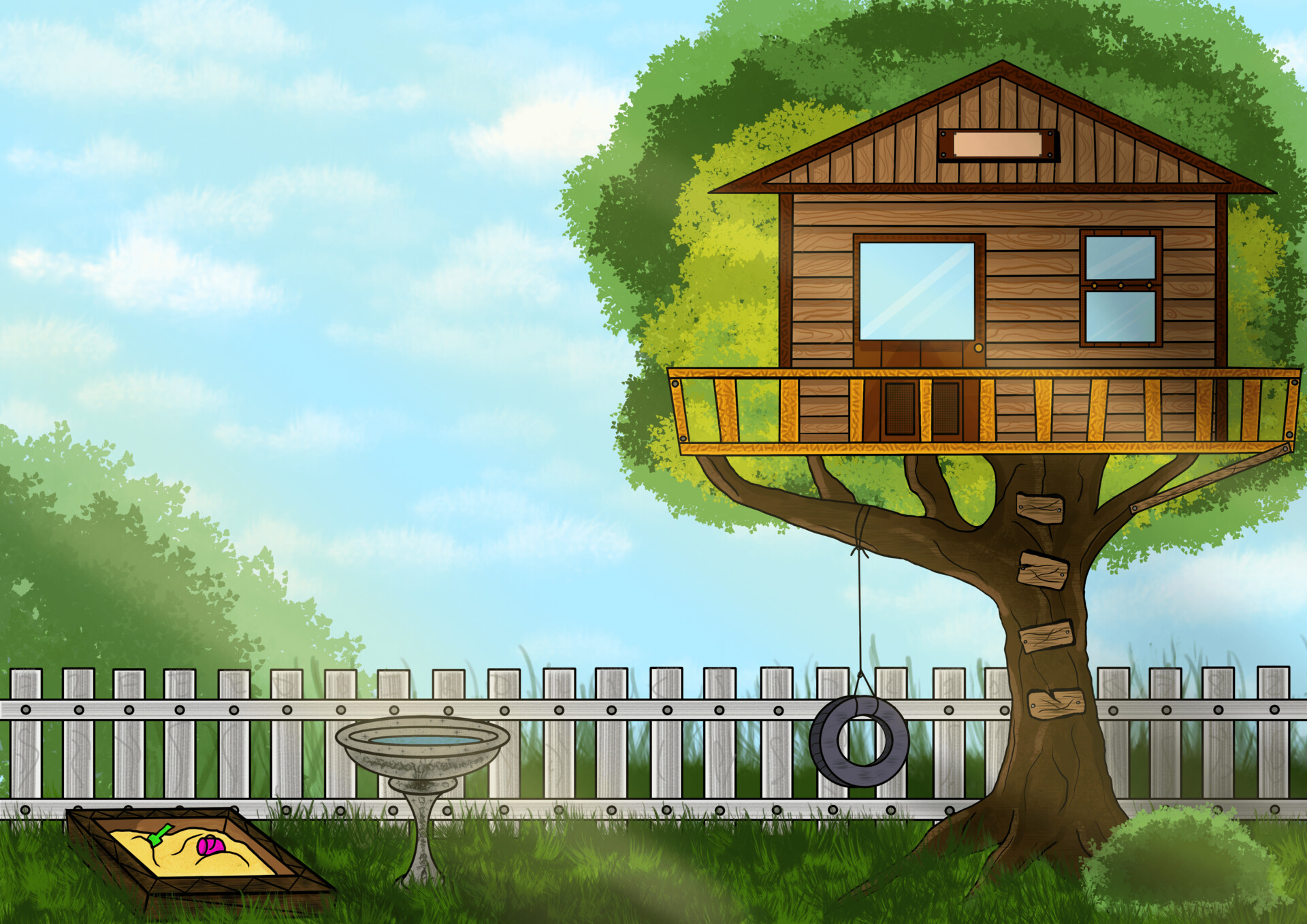 ArtStation - Garden Background