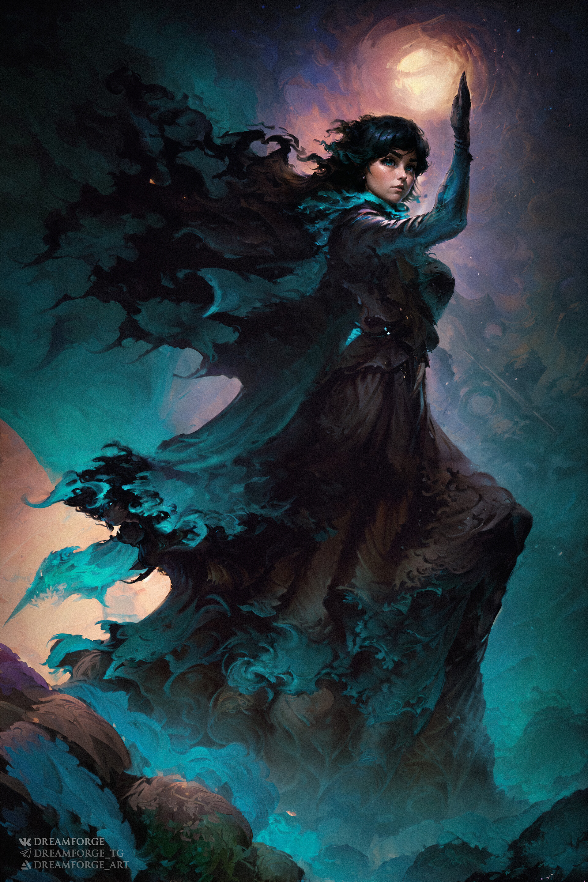 ArtStation - Sorceress of the MIst and Sun