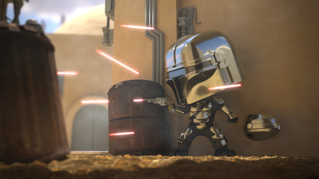 ArtStation - The mini Mandalorian