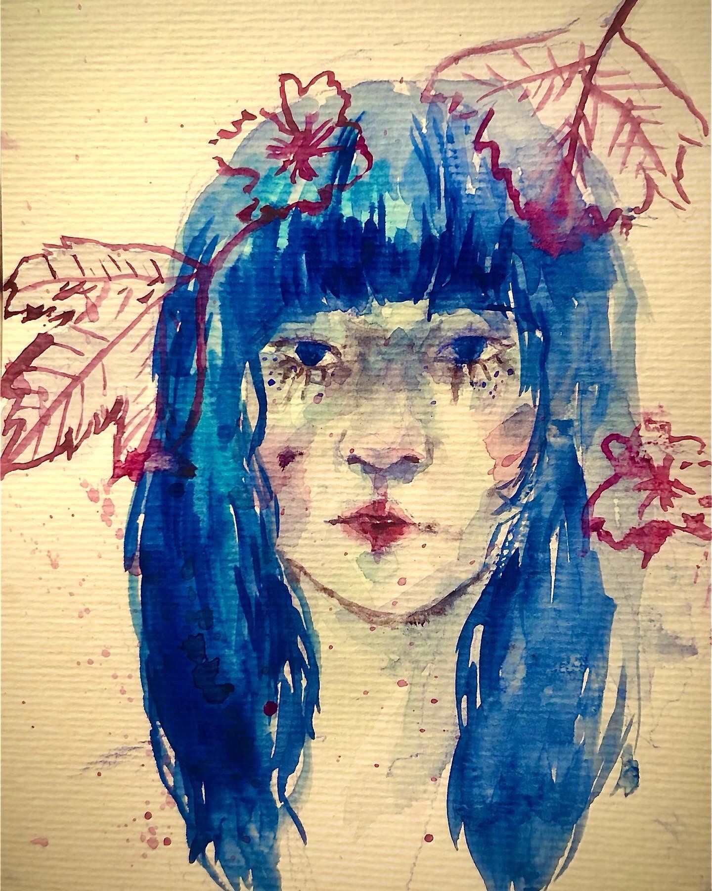 ArtStation - Blue haired autumn
