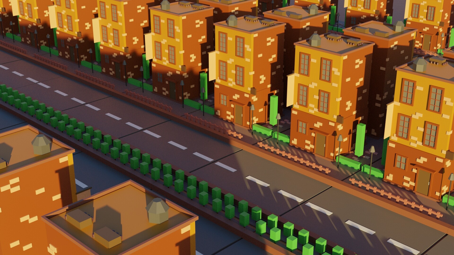 ArtStation - Low poly street