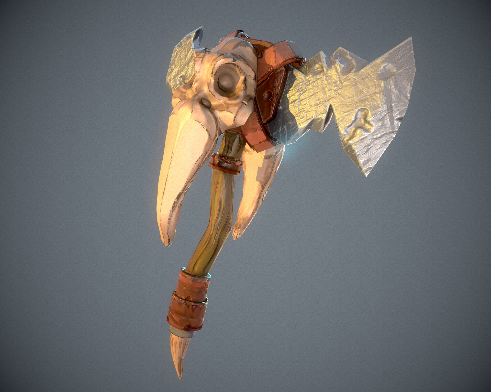ArtStation - Bird Skull Axe