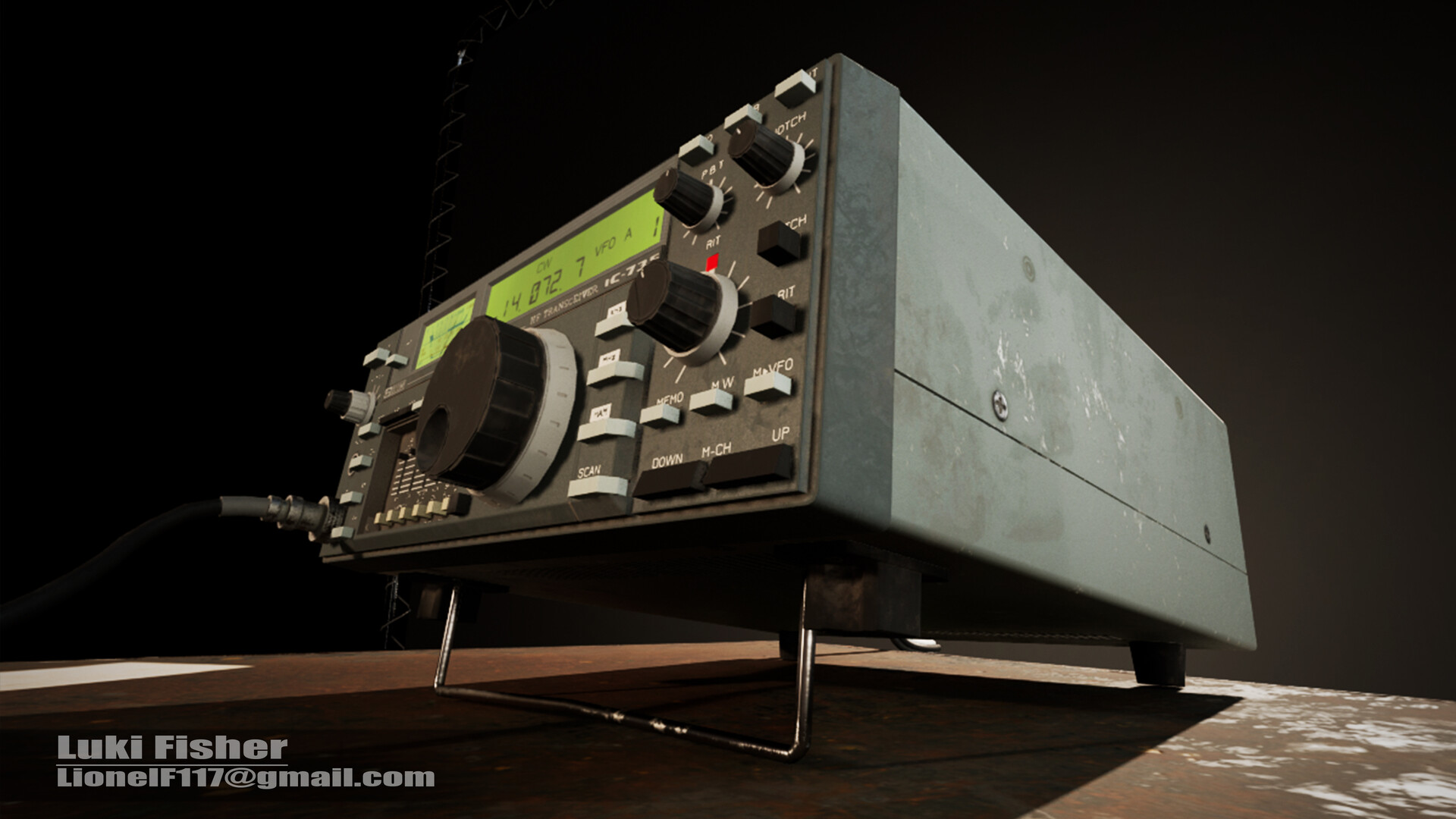 Luki Fisher - Icom IC-735 Transceiver Hero Prop