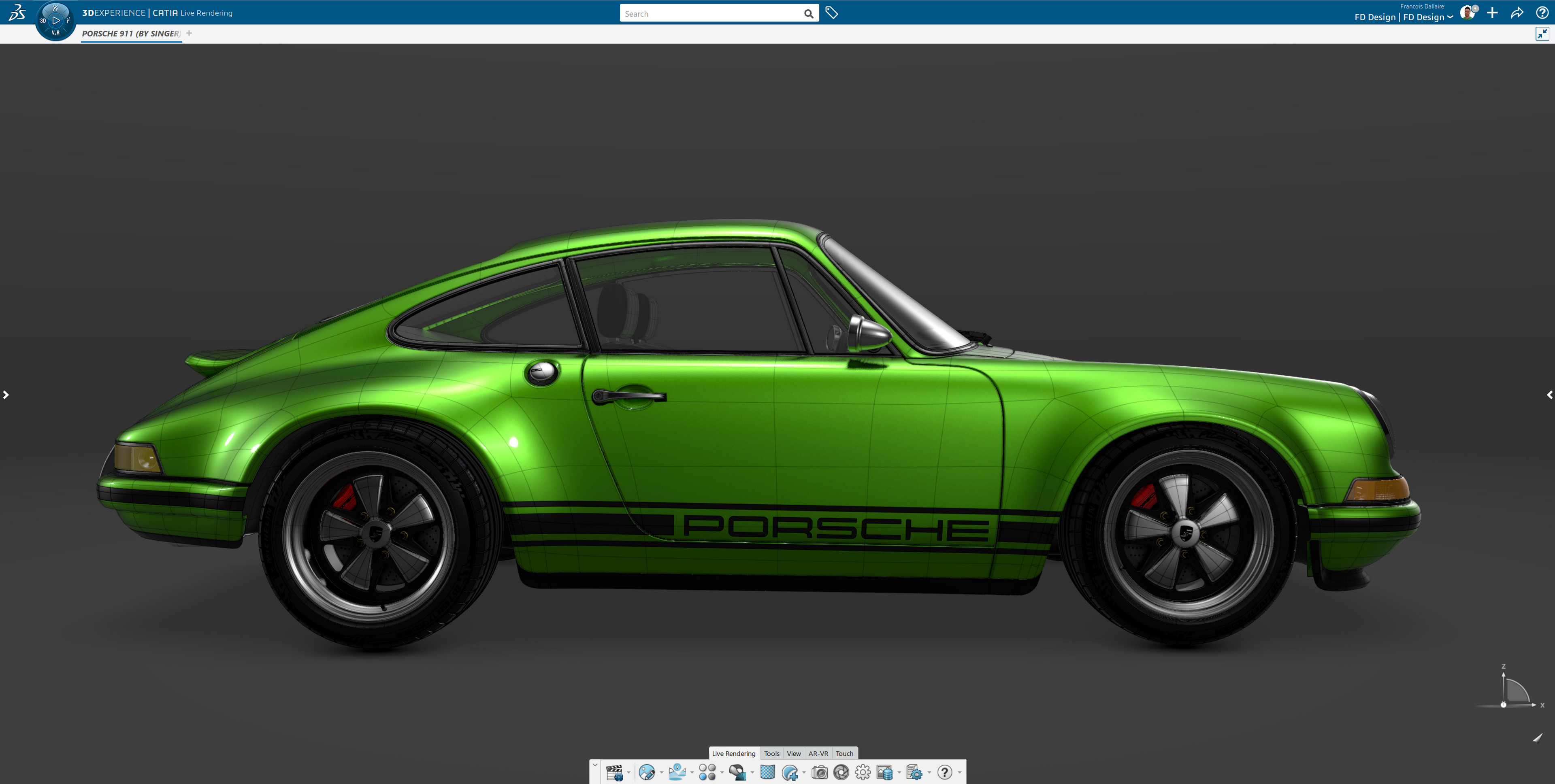FD Design - Porsche 911 / by SINGER (3DExperience/CATIA) (Clay and Real ...