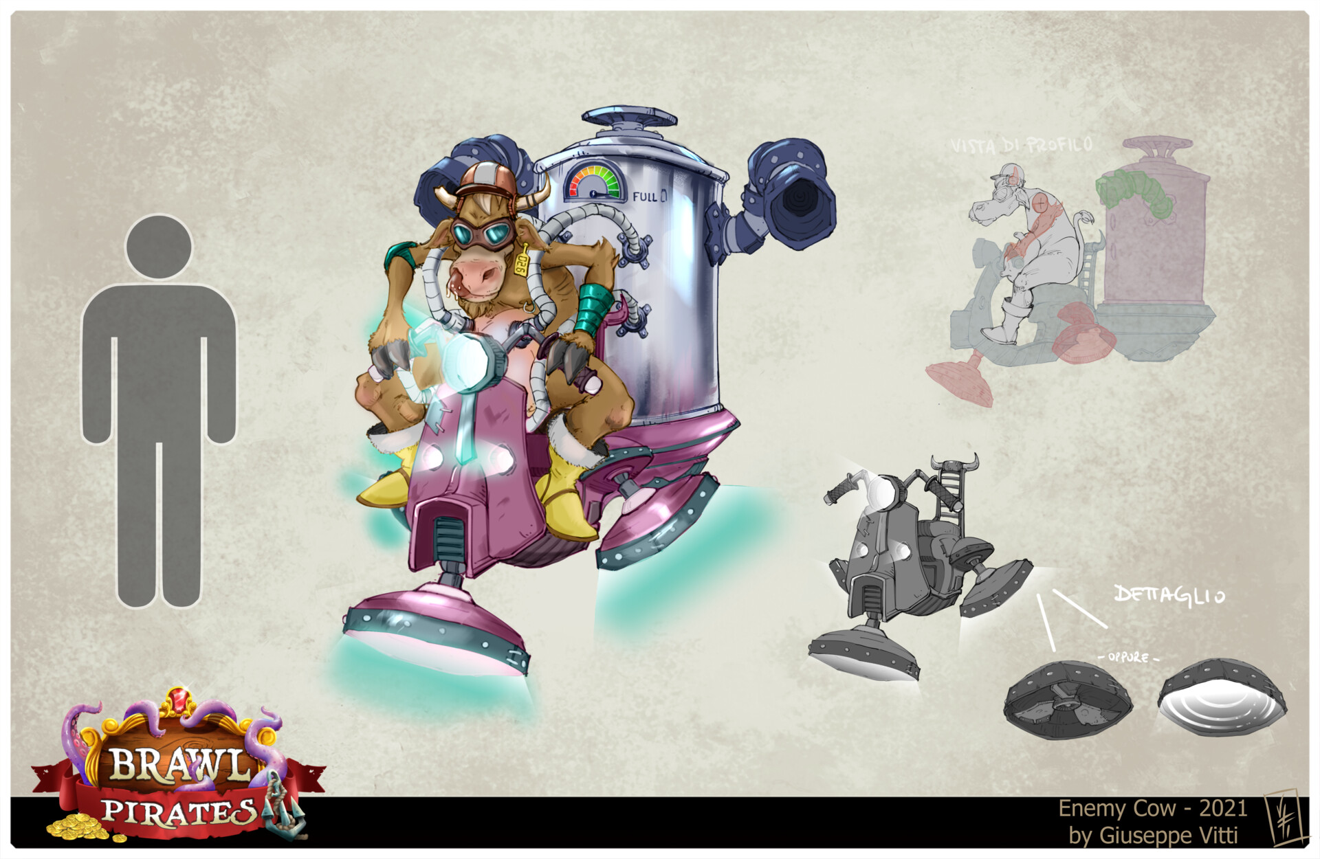 ArtStation - Enemy Cow Concept