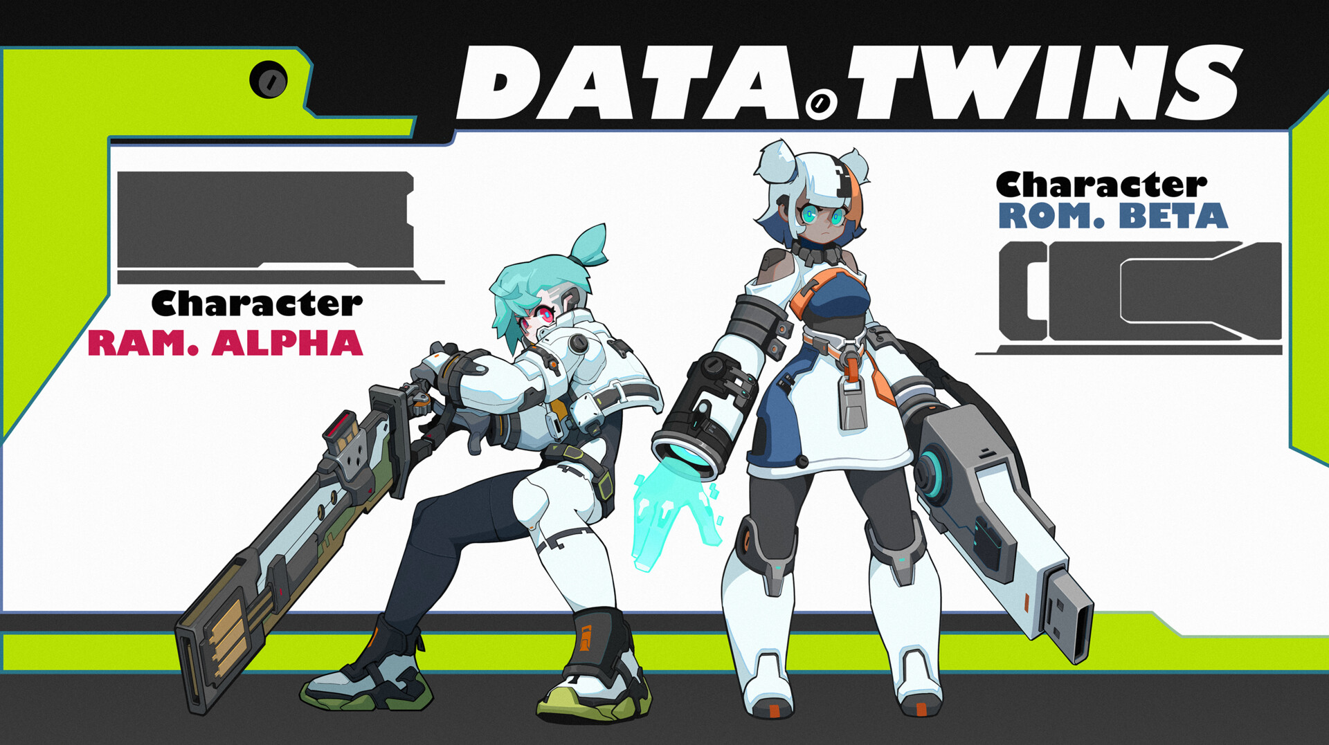 ArtStation - DATA.TWINS （数据双子RAM＆ROM）