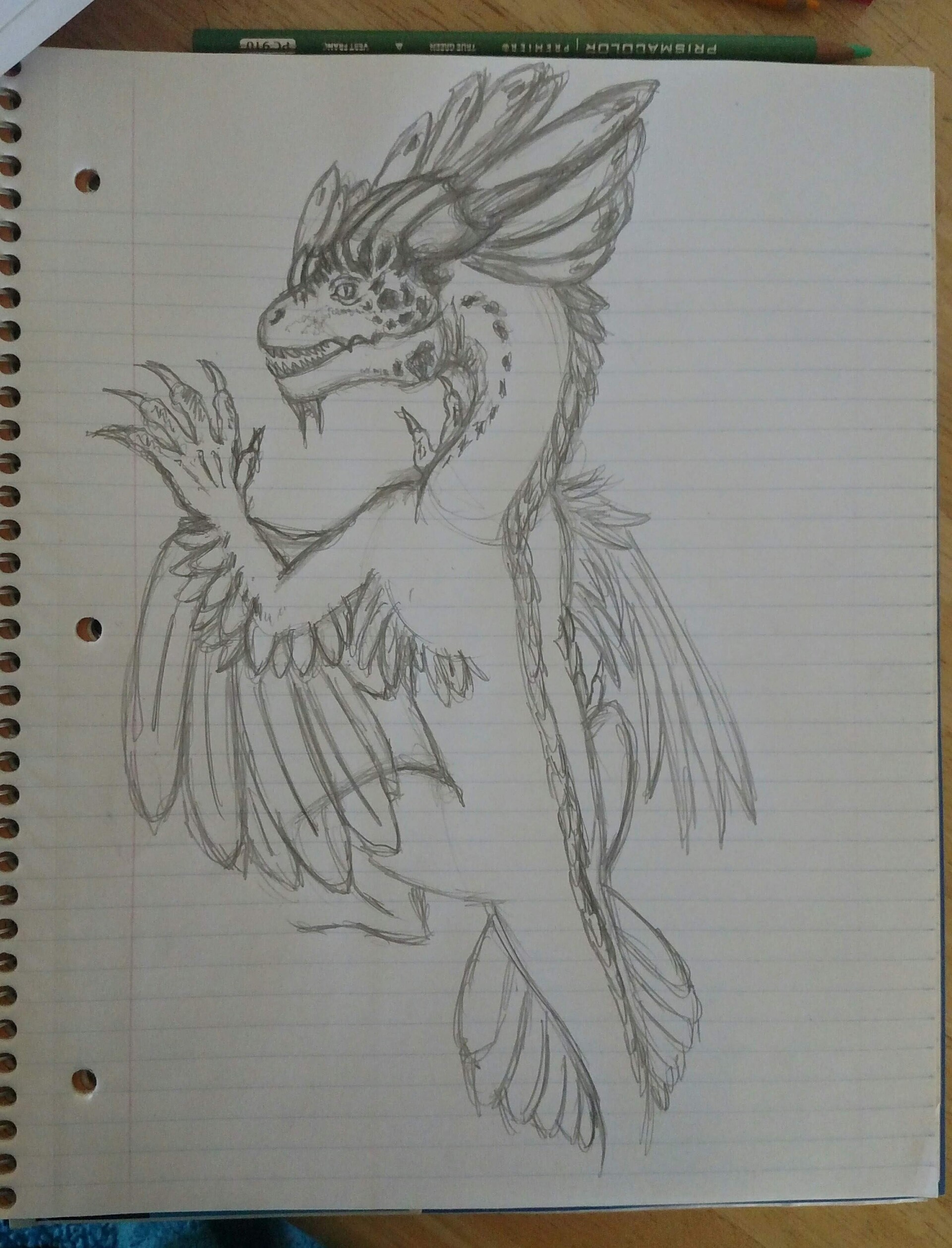 how to draw a rock drake from ark