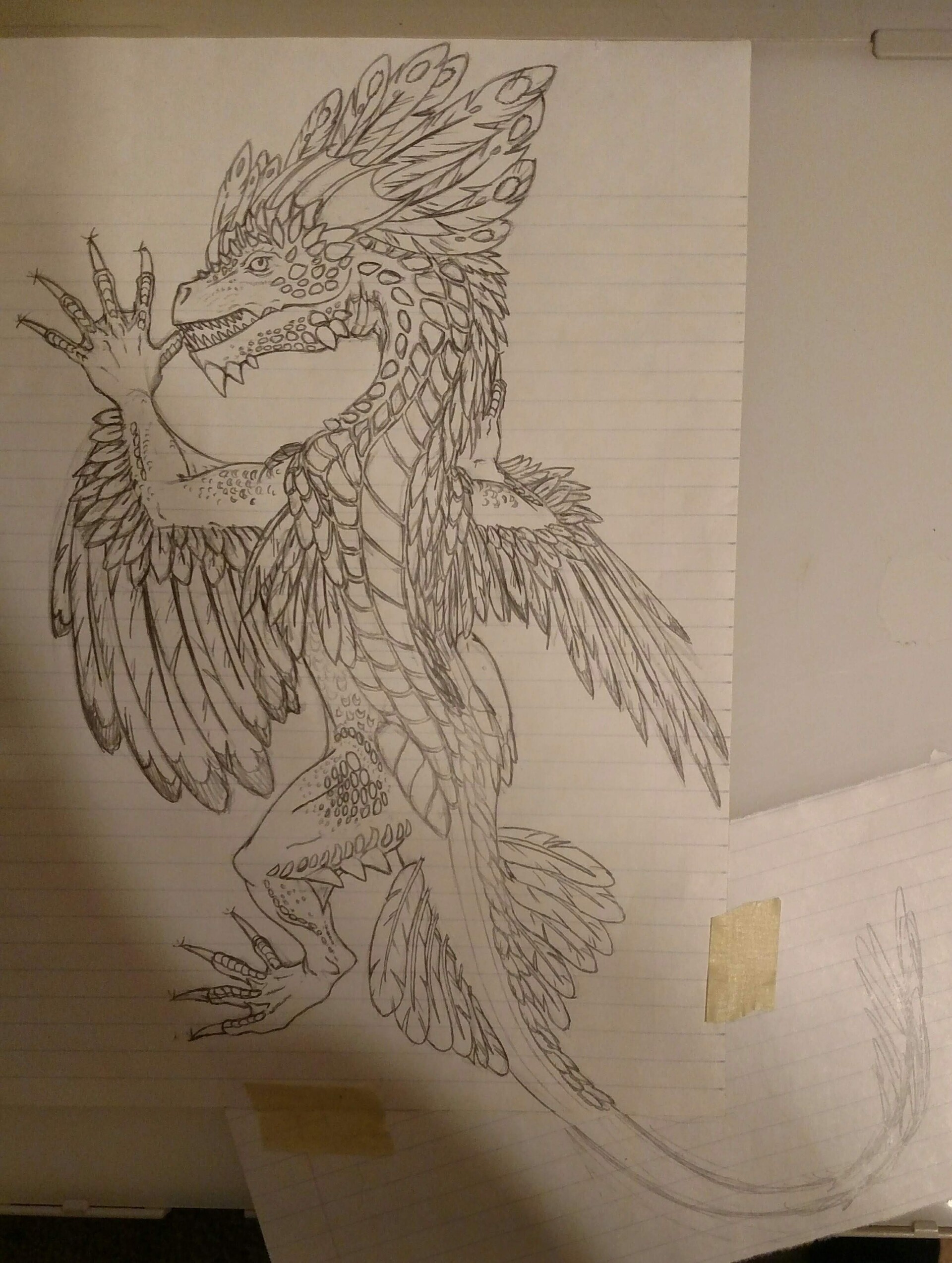 how to draw a rock drake from ark