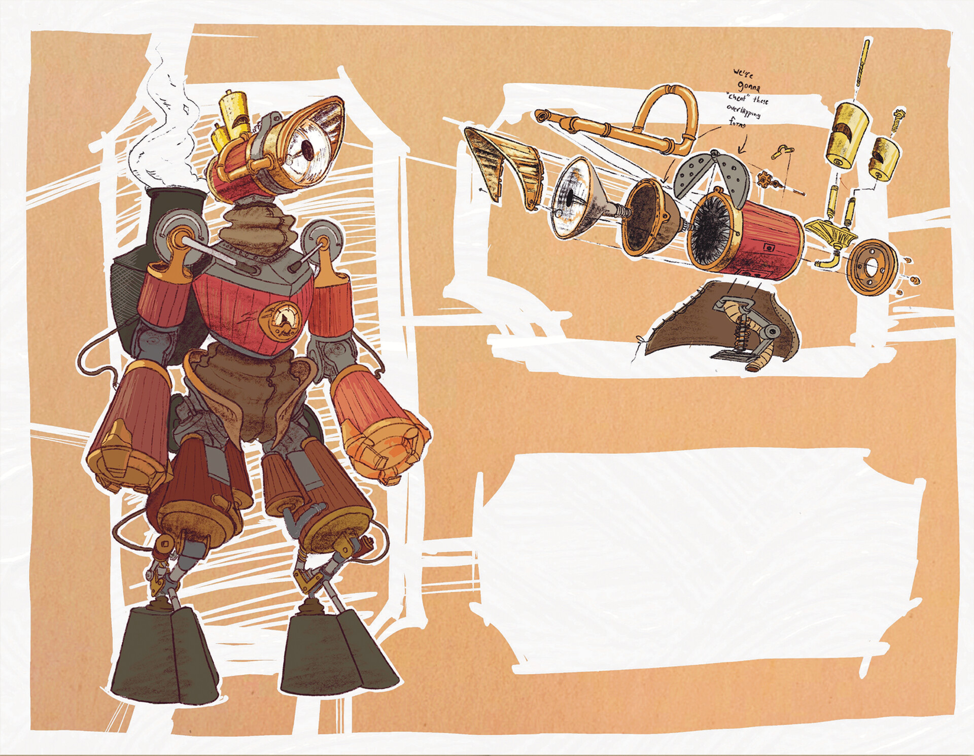 ArtStation - Robot Design Character Sheet