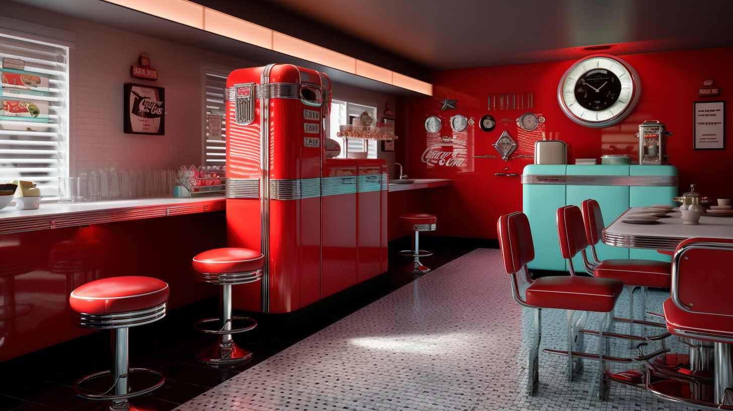 ArtStation - 1950s diner