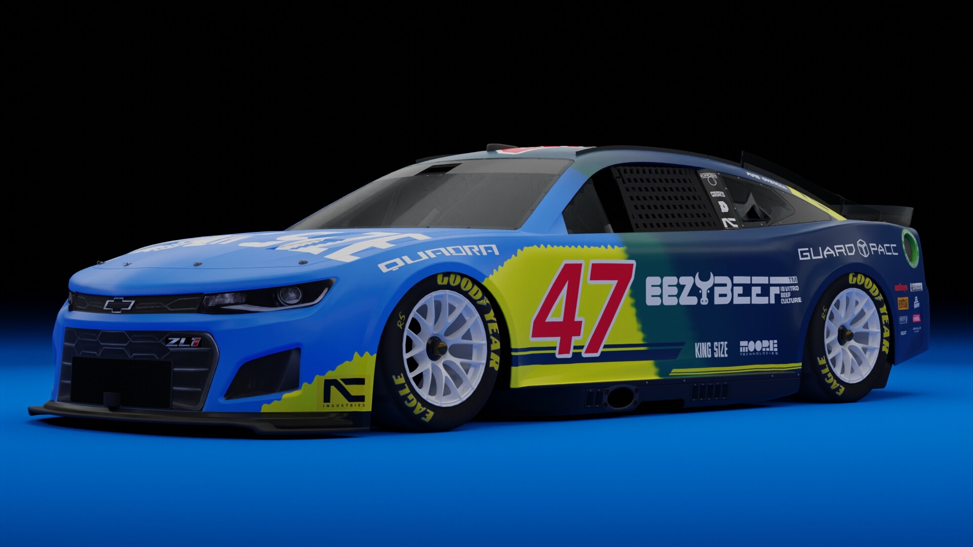 ArtStation - NASCAR Chevrolet Camaro Eezybeef livery