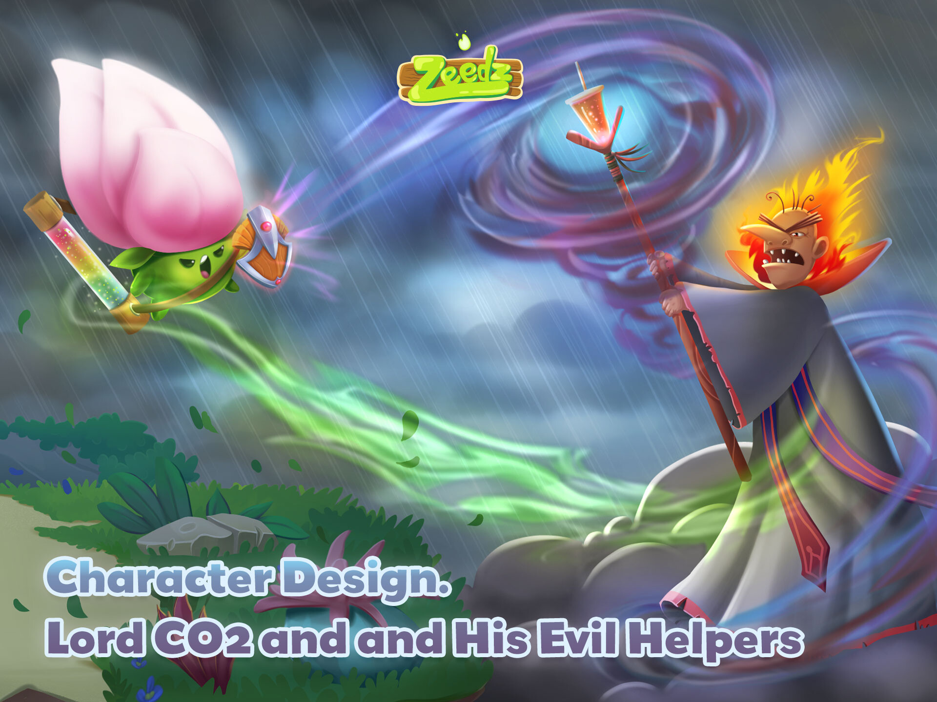 ArtStation - Character Design. Lord CO2 and His Evil helpers