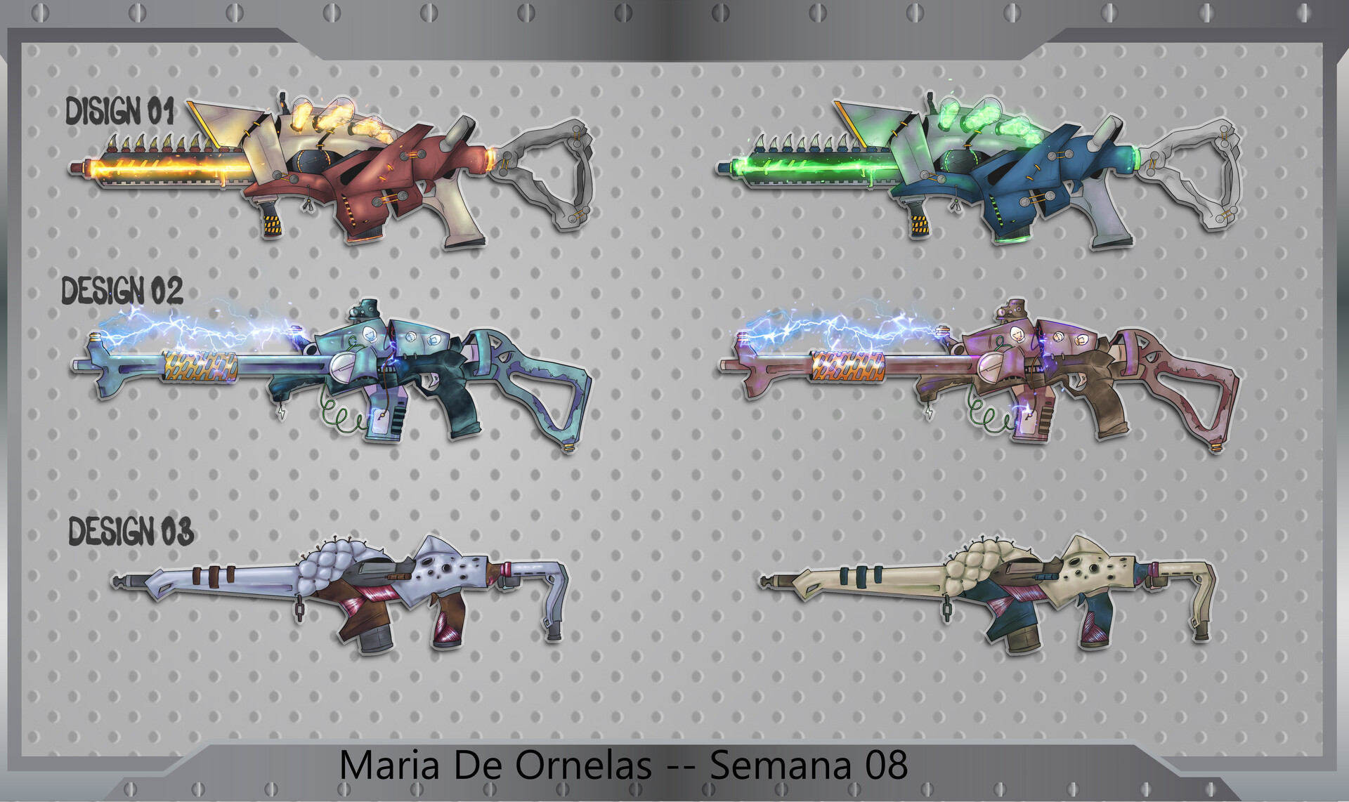 ArtStation - Stylized Rifle Design Study