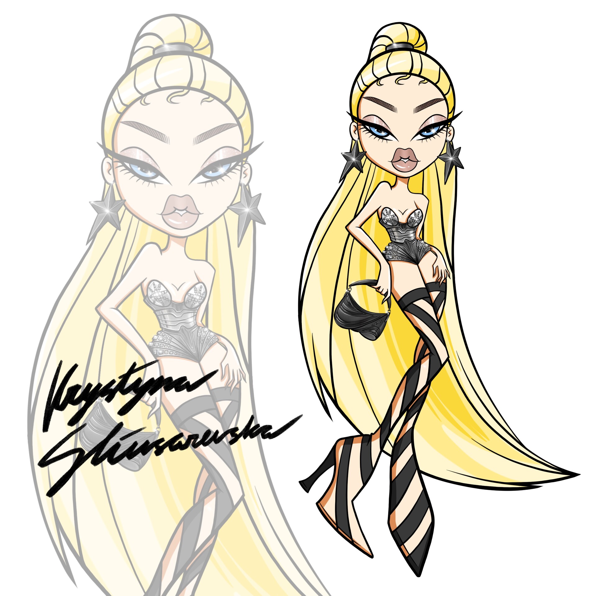 bratz coloring pages cloe madanes