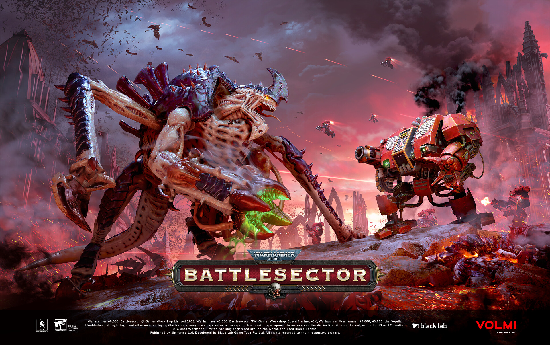 Volmi Games - WARHAMMER | Battlesector | Dreadnought vs Tyranofex