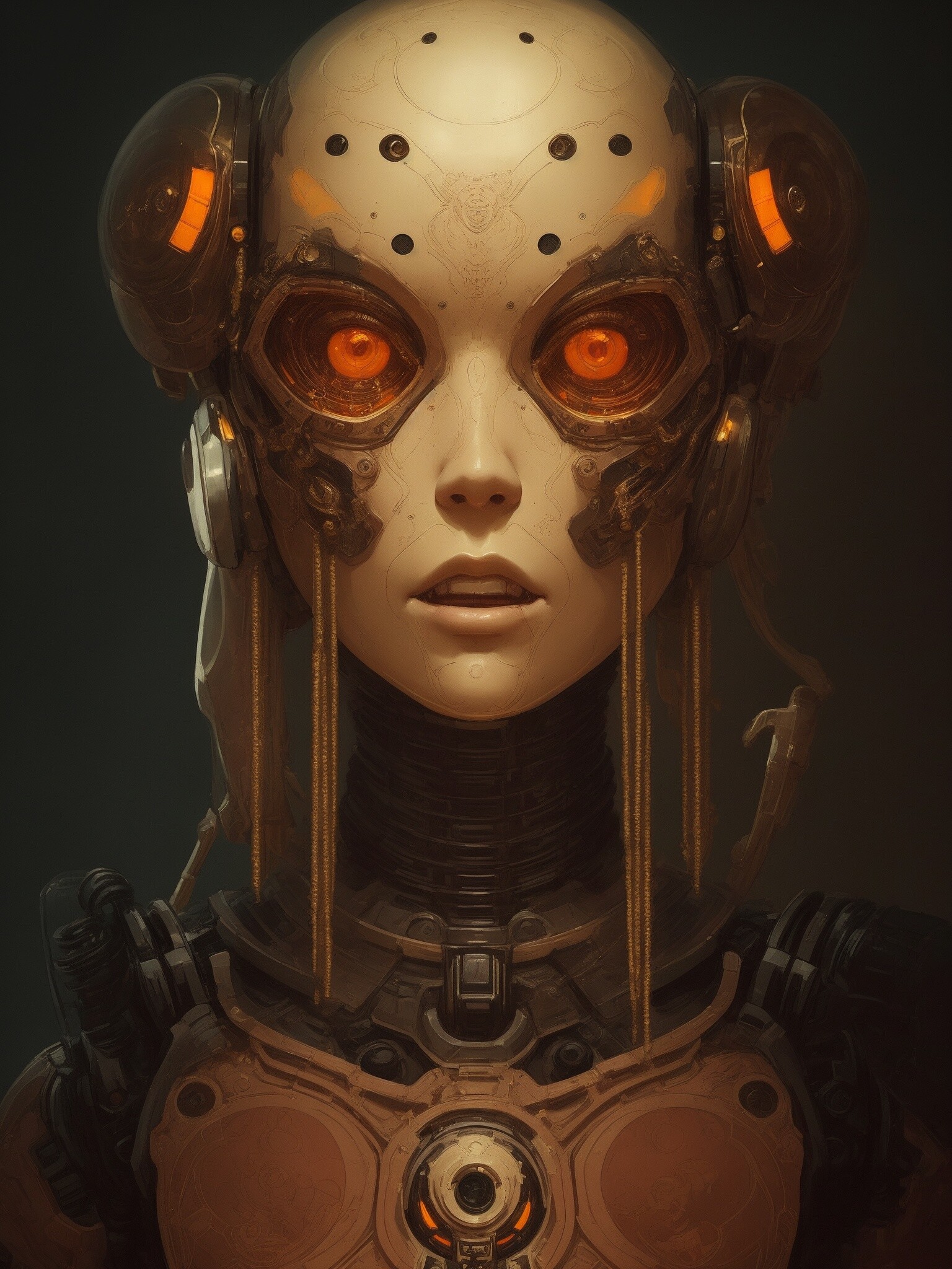 ArtStation - robot line art 3