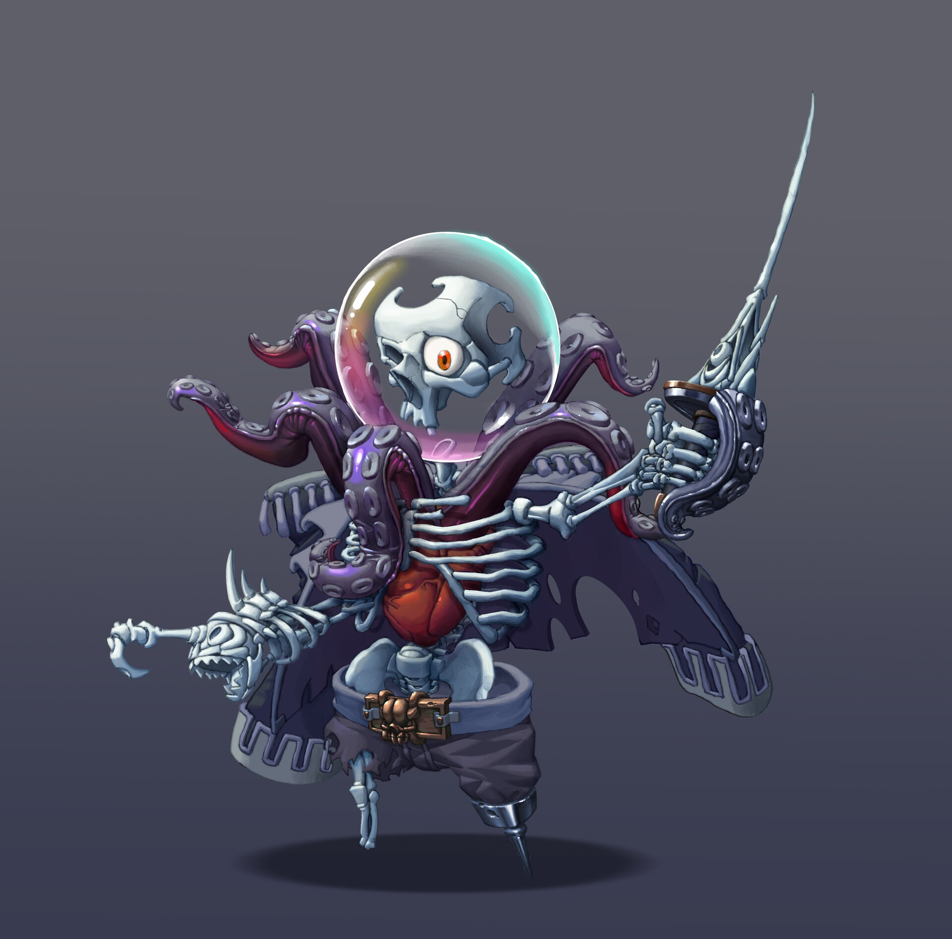 ArtStation - Necromancer Octopus Pirates