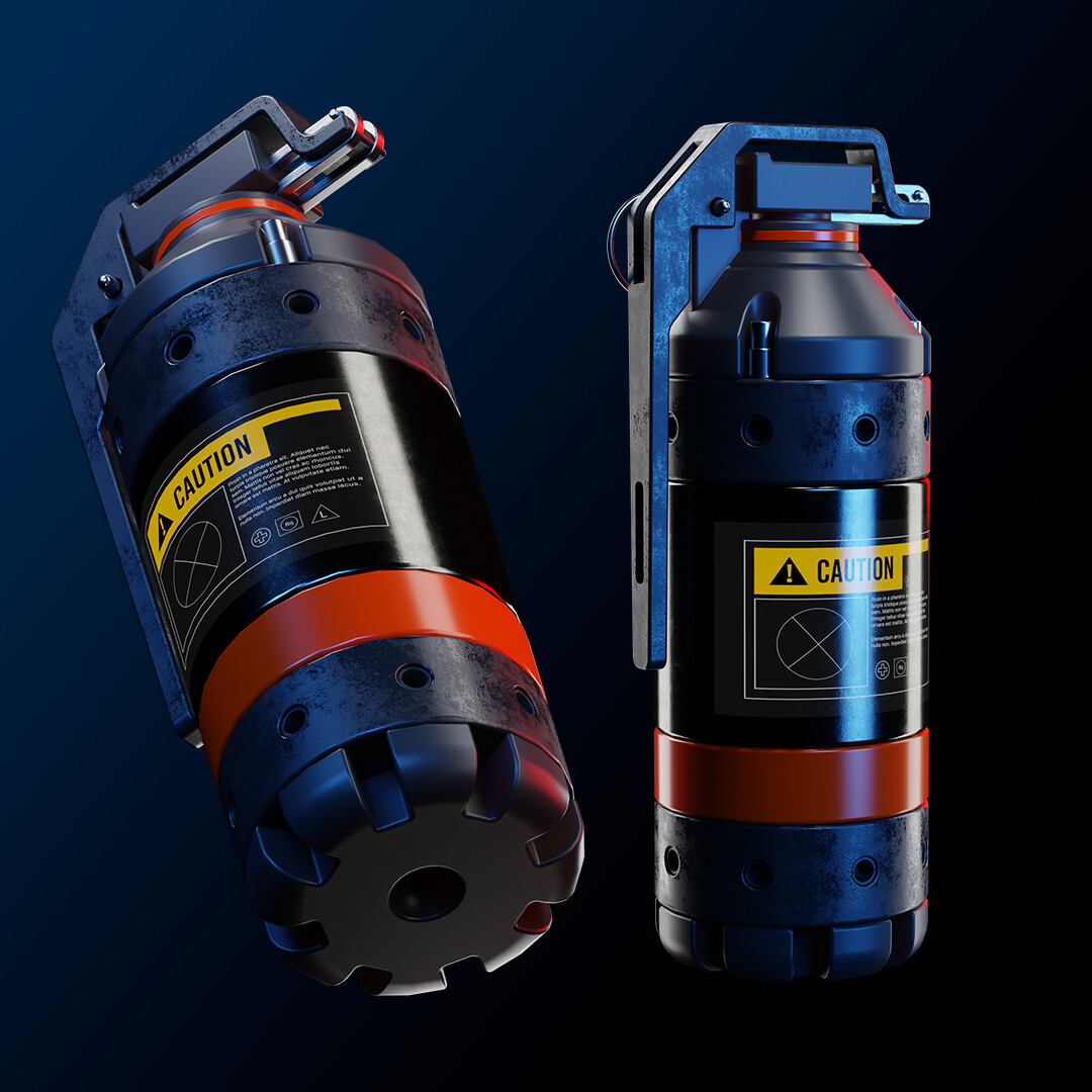 ArtStation - 3D Modern Grenade