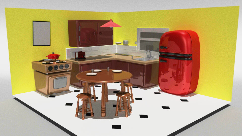 ArtStation - Cartoon Set - Kitchen