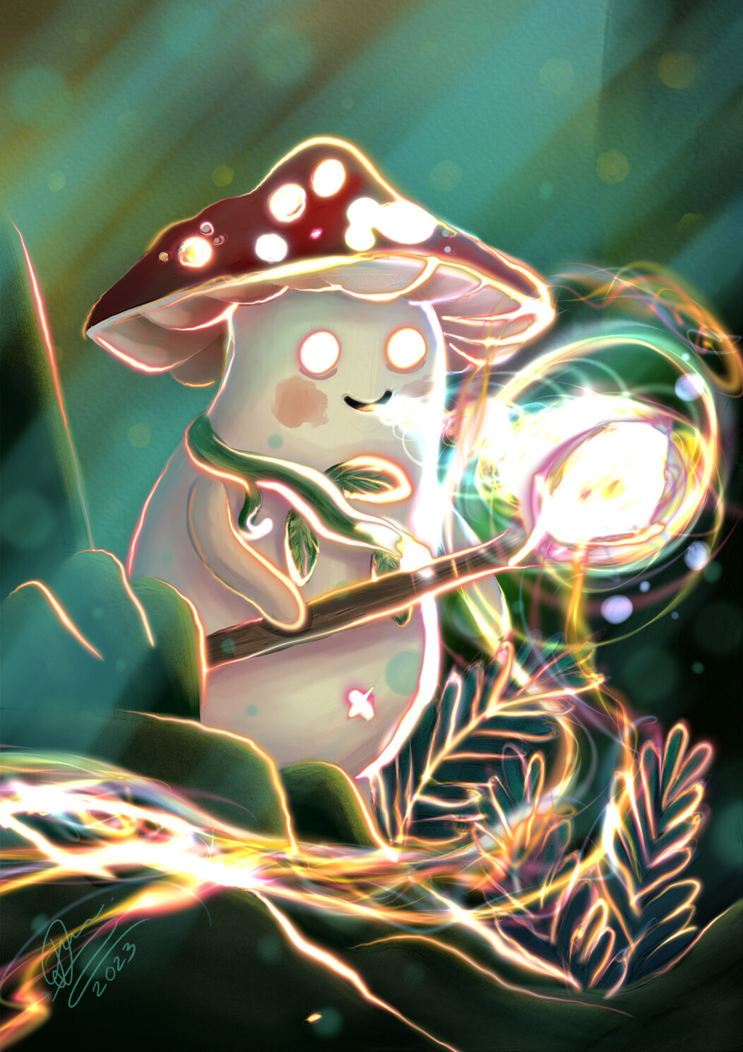 ArtStation - "Zombie mushroom mage"