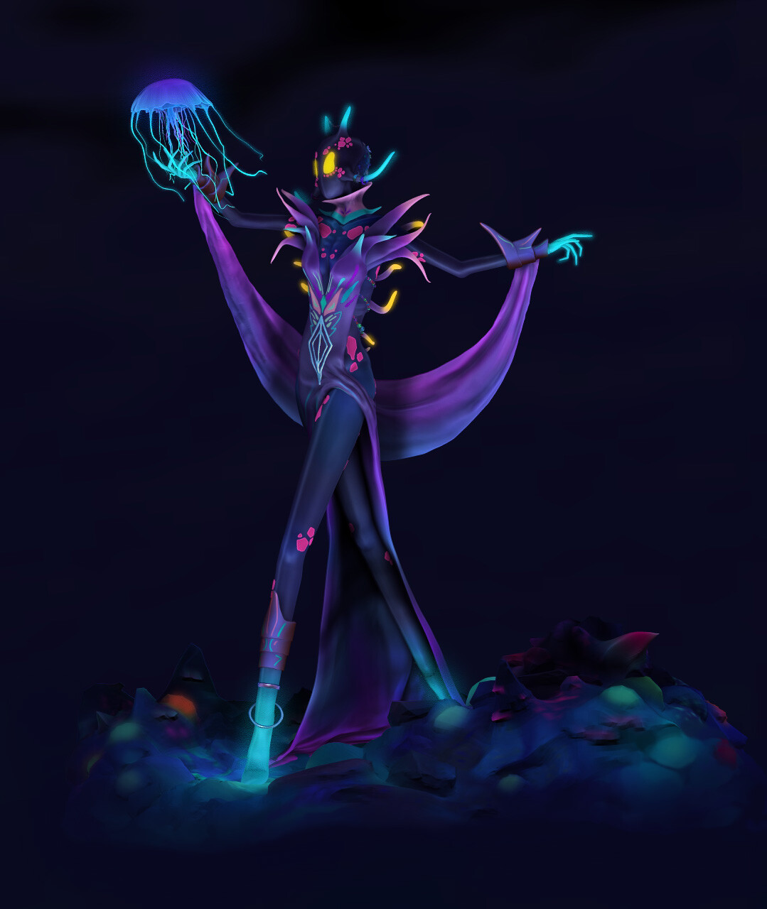 ArtStation - Sea slug 3D character model