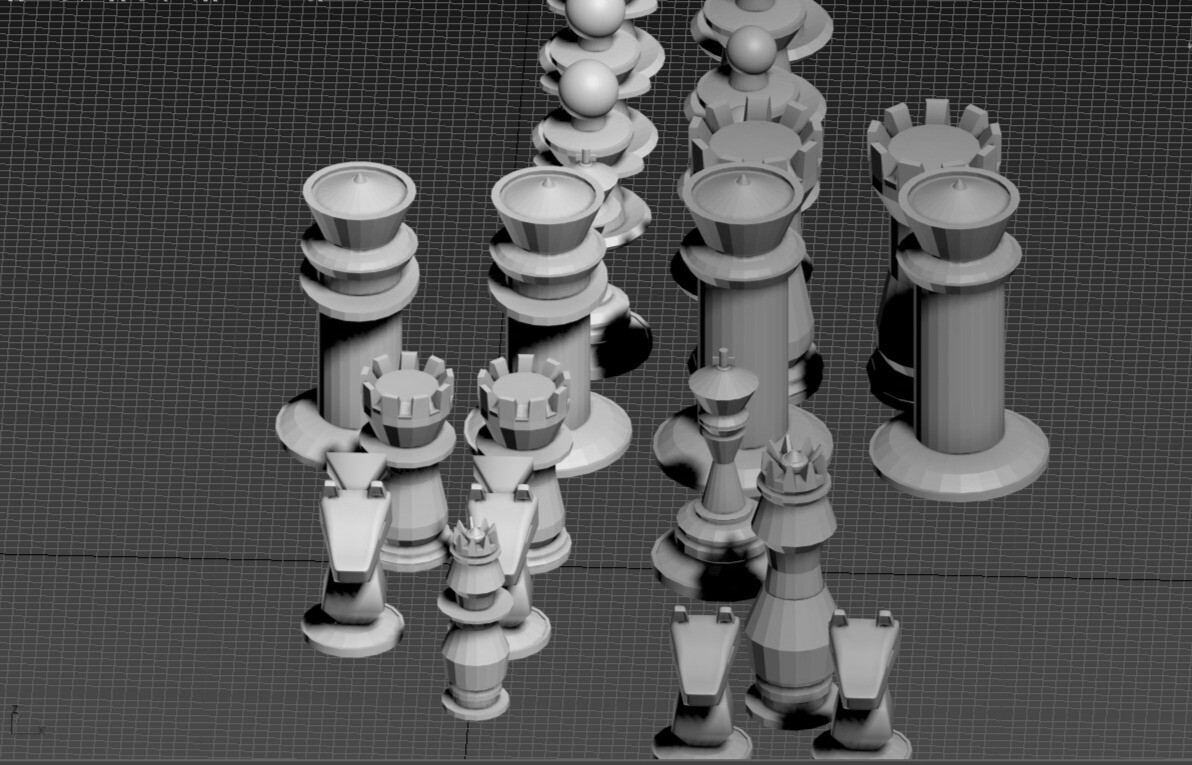 ArtStation - 3D-Chess Piece Design (Blender)