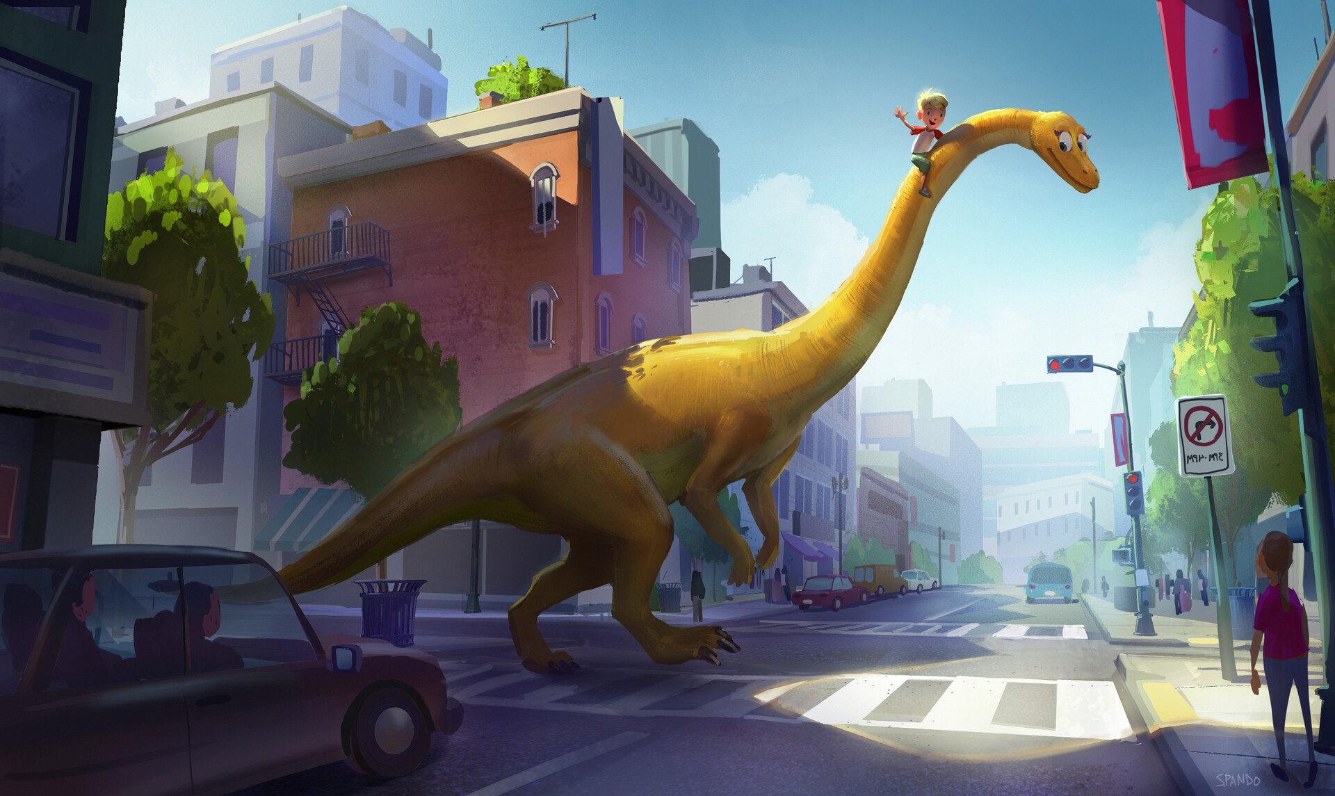 ArtStation - Danny and the Dinosaur