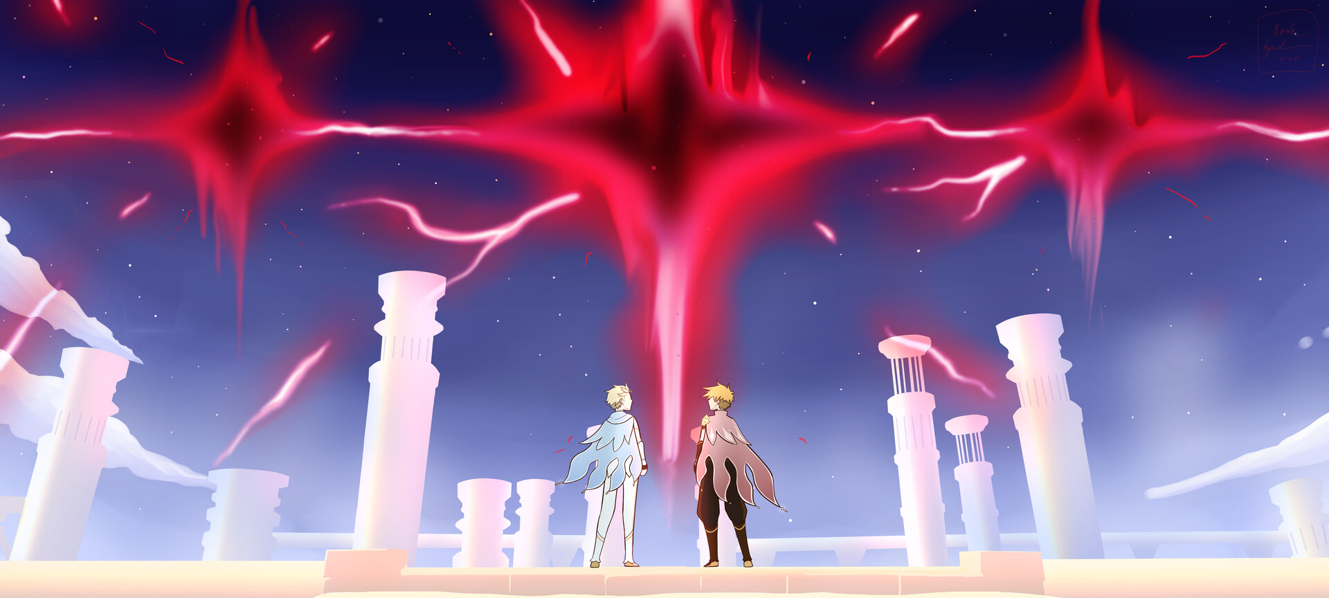 ArtStation - Trigun Genshin AU Scene 1