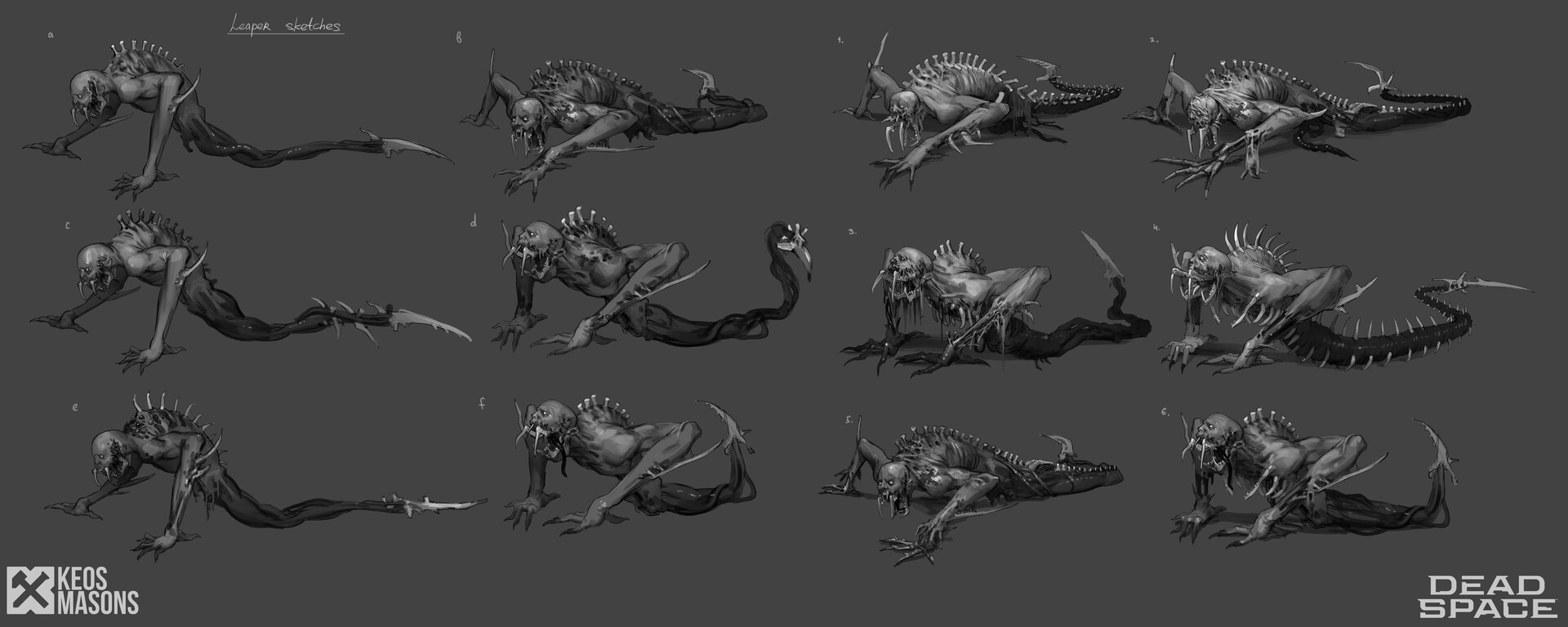 Daria Rashev - Leaper necromorph concept