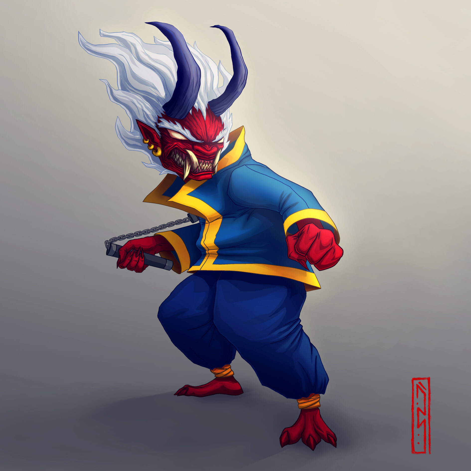 ArtStation - Character Oni Yokai
