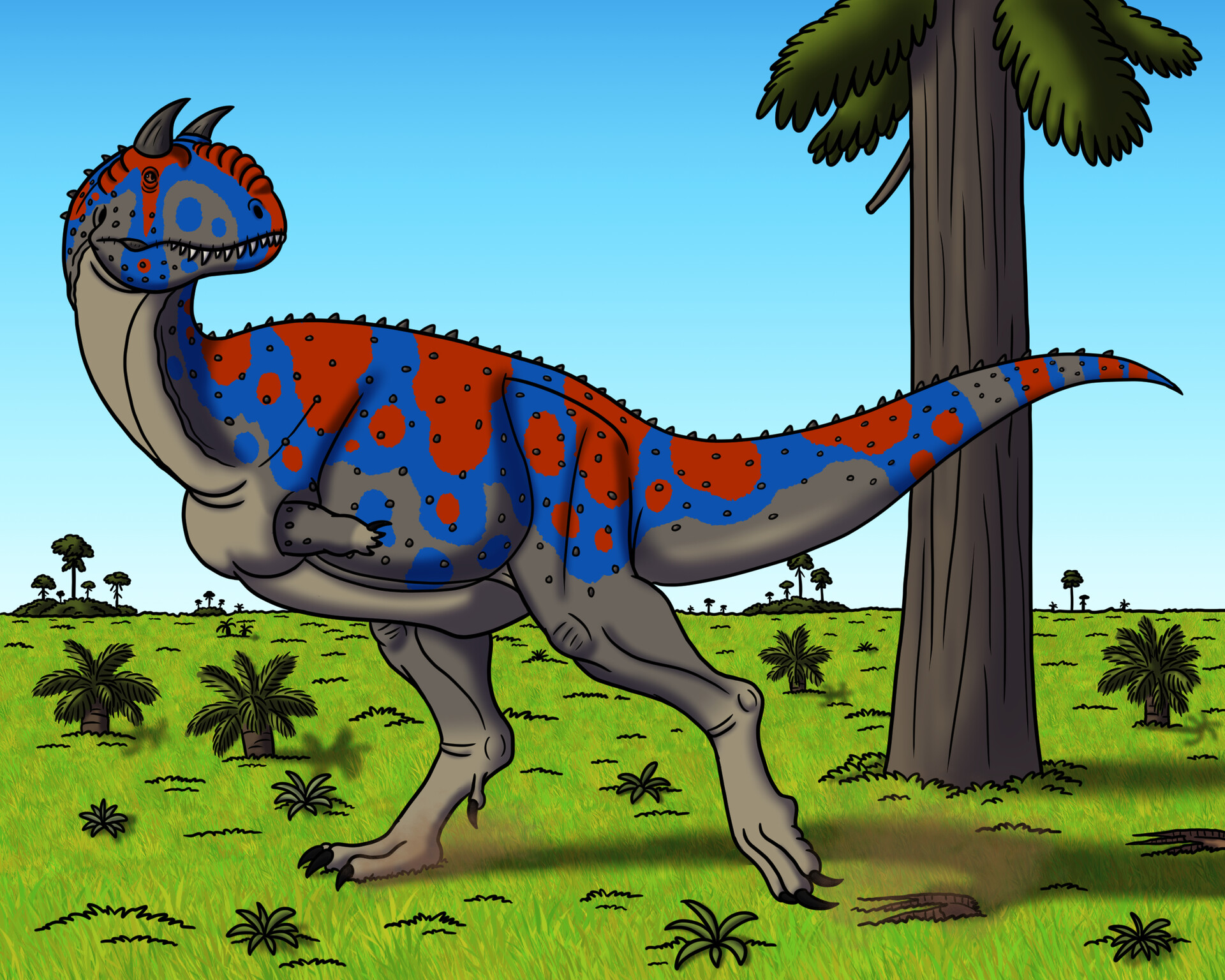 ArtStation - Jogging Carnotaurus
