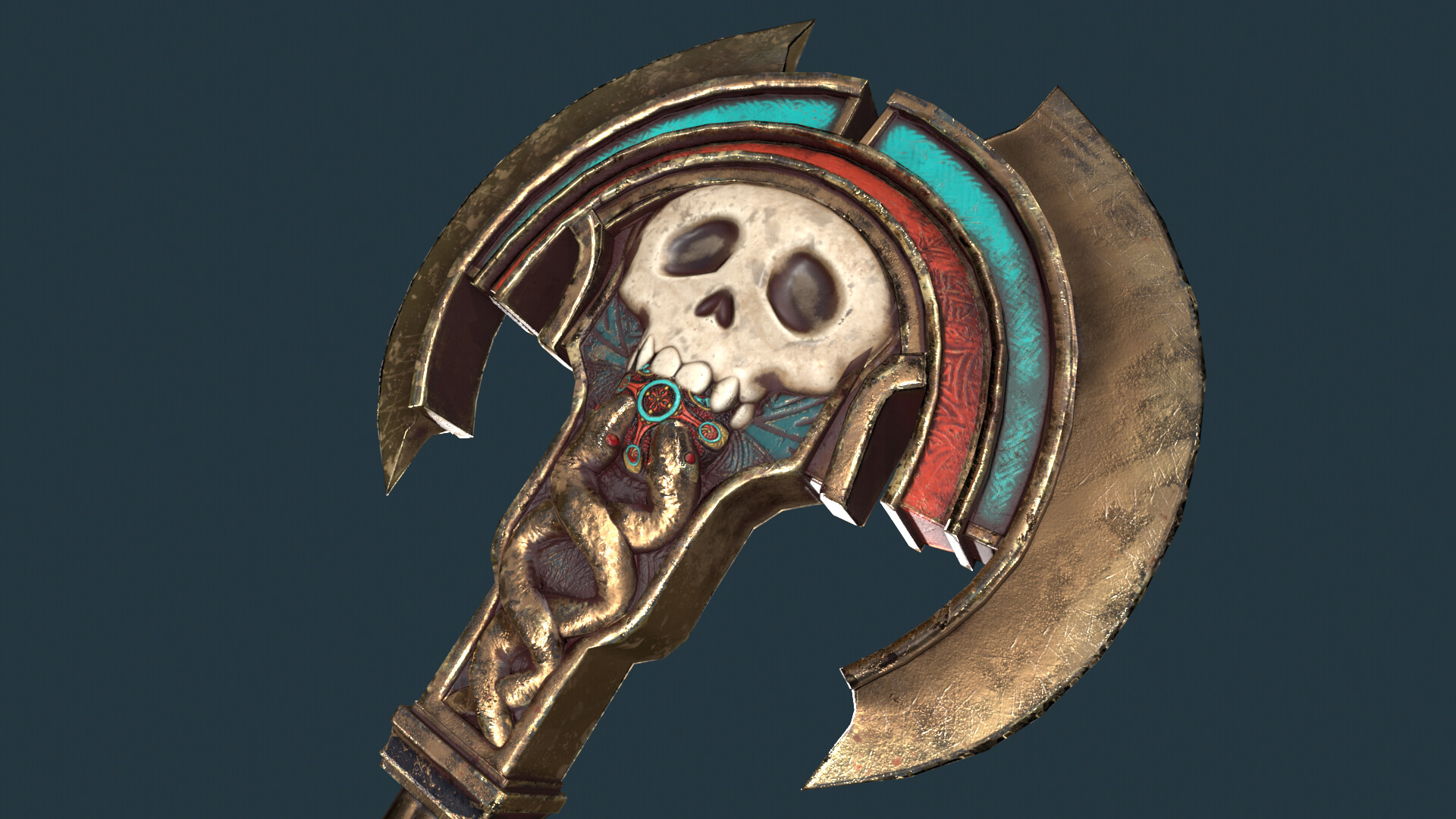 KC Simon - Skull Axe