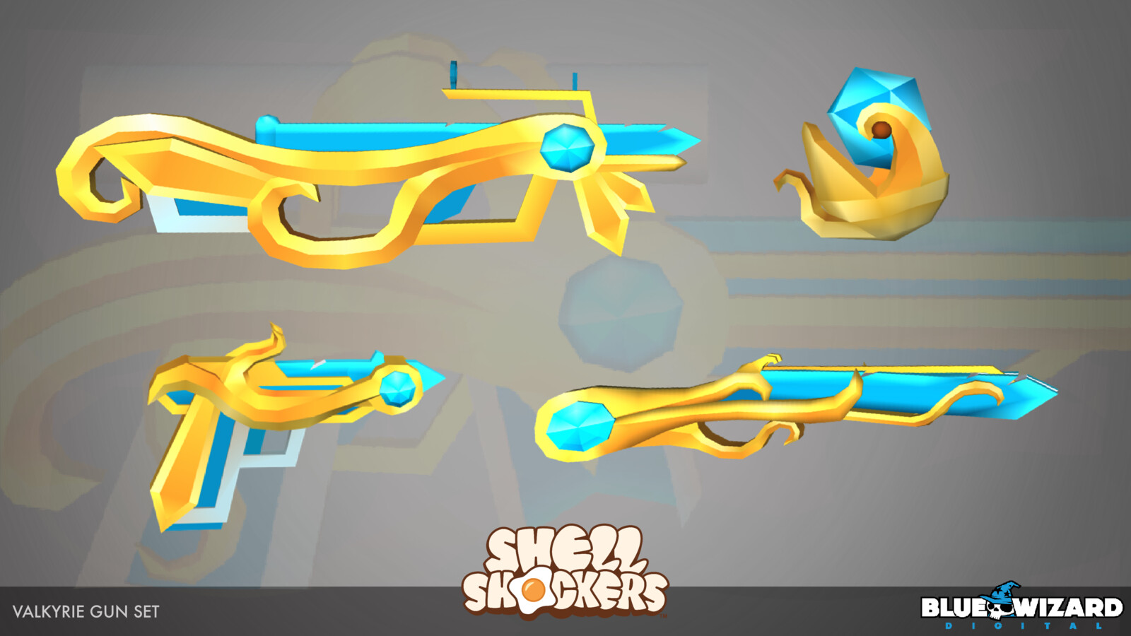 Katie F. - Shell Shockers - Valkyrie Premium Guns 3D