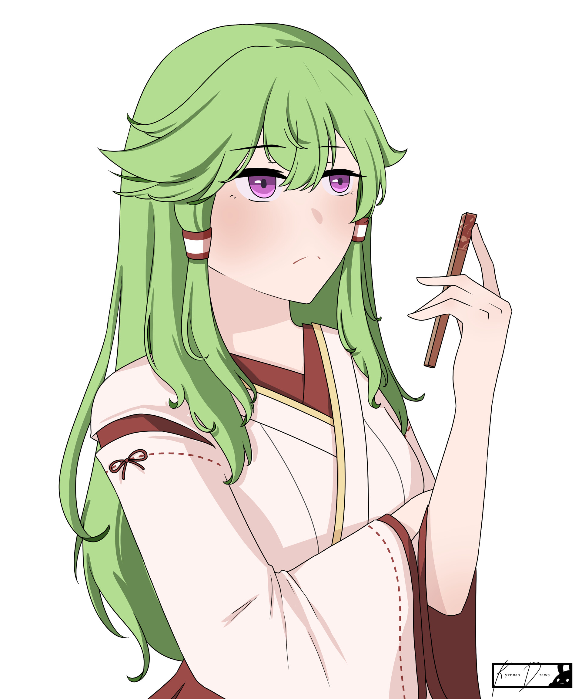 ArtStation - Shrine Maiden Kuki