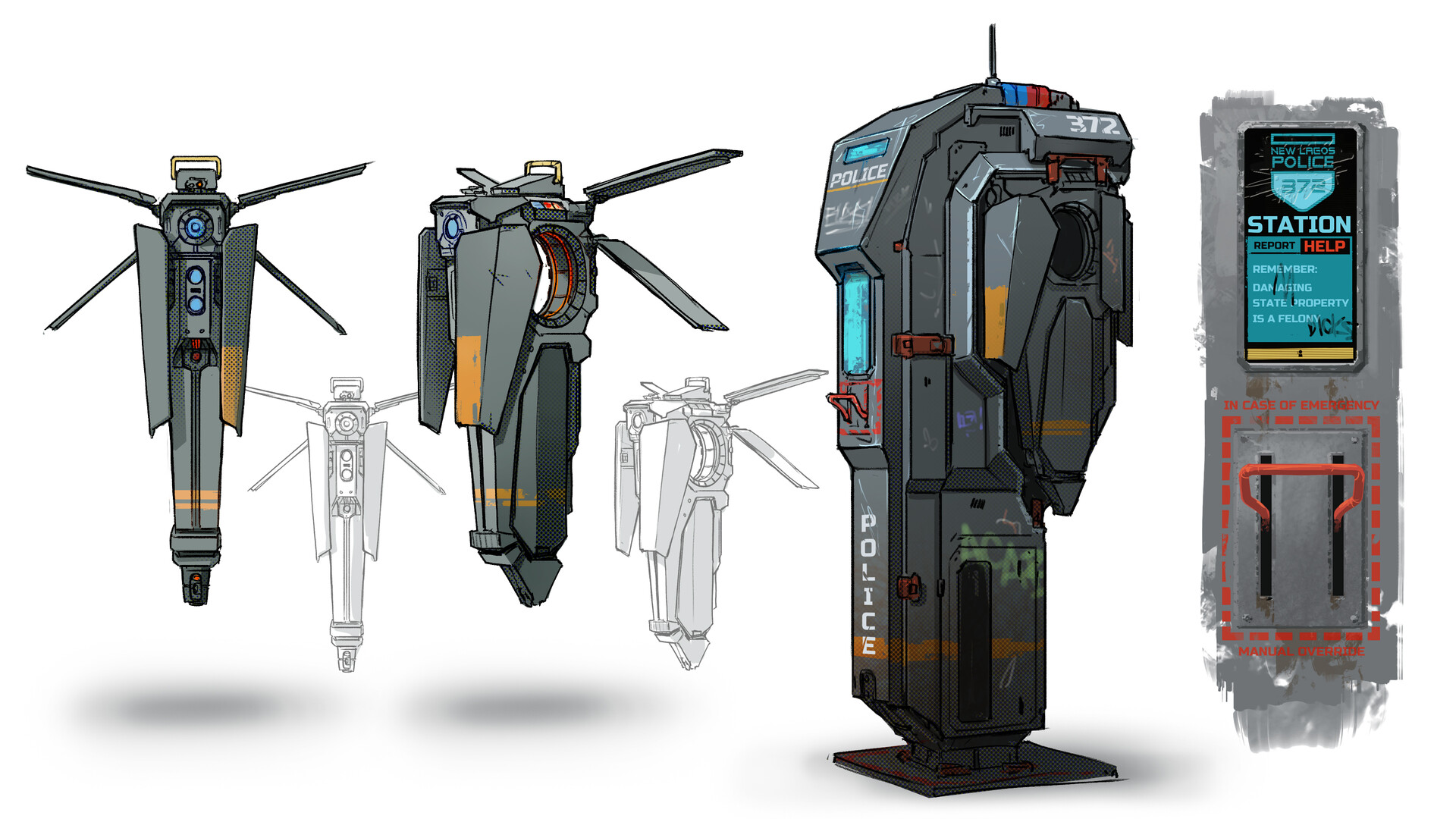 Jens Lindfors - Sci-Fi Objects concept art collection